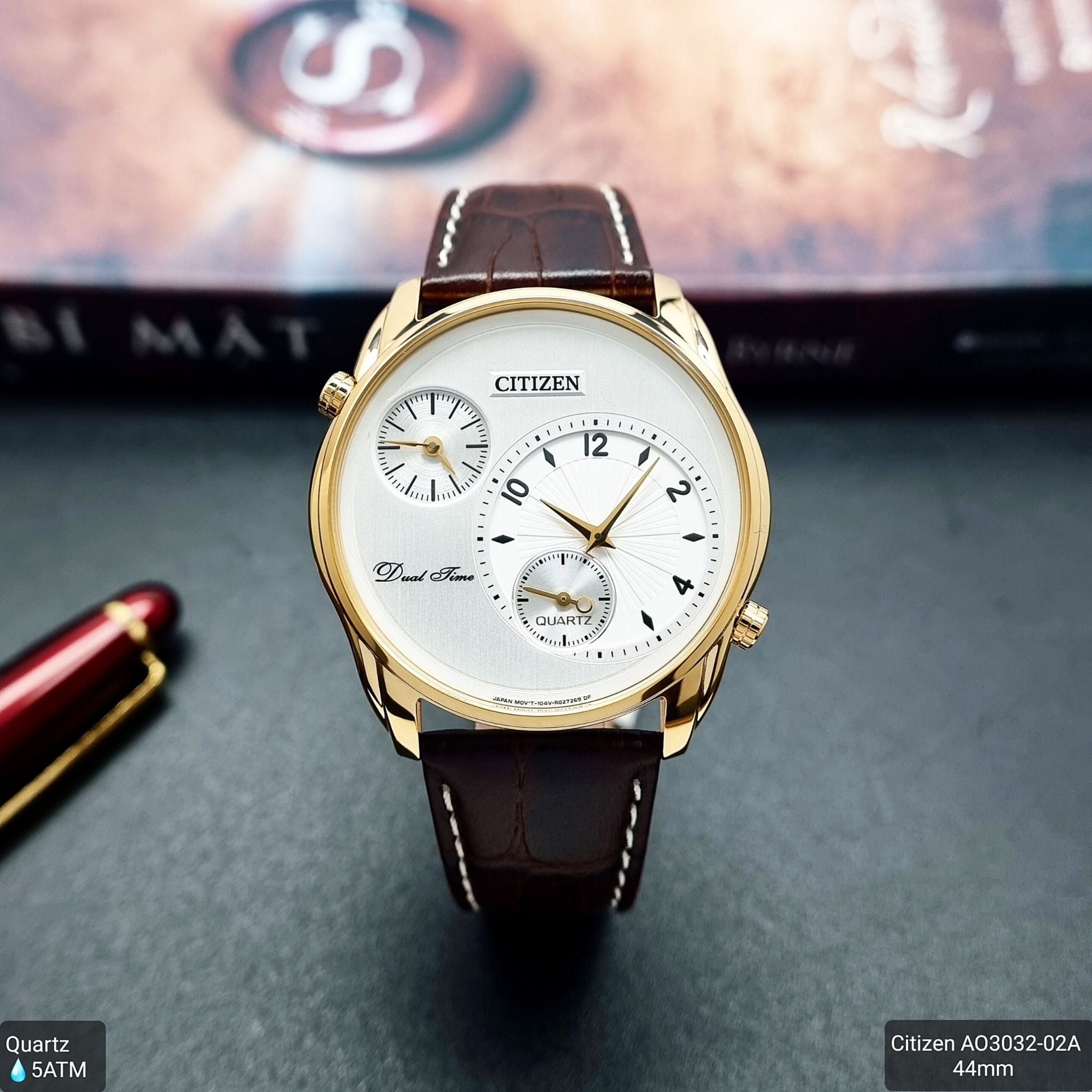 Citizen Quartz AO3032-02A Dual Time - Đồng Hồ Nam – PhongWatch