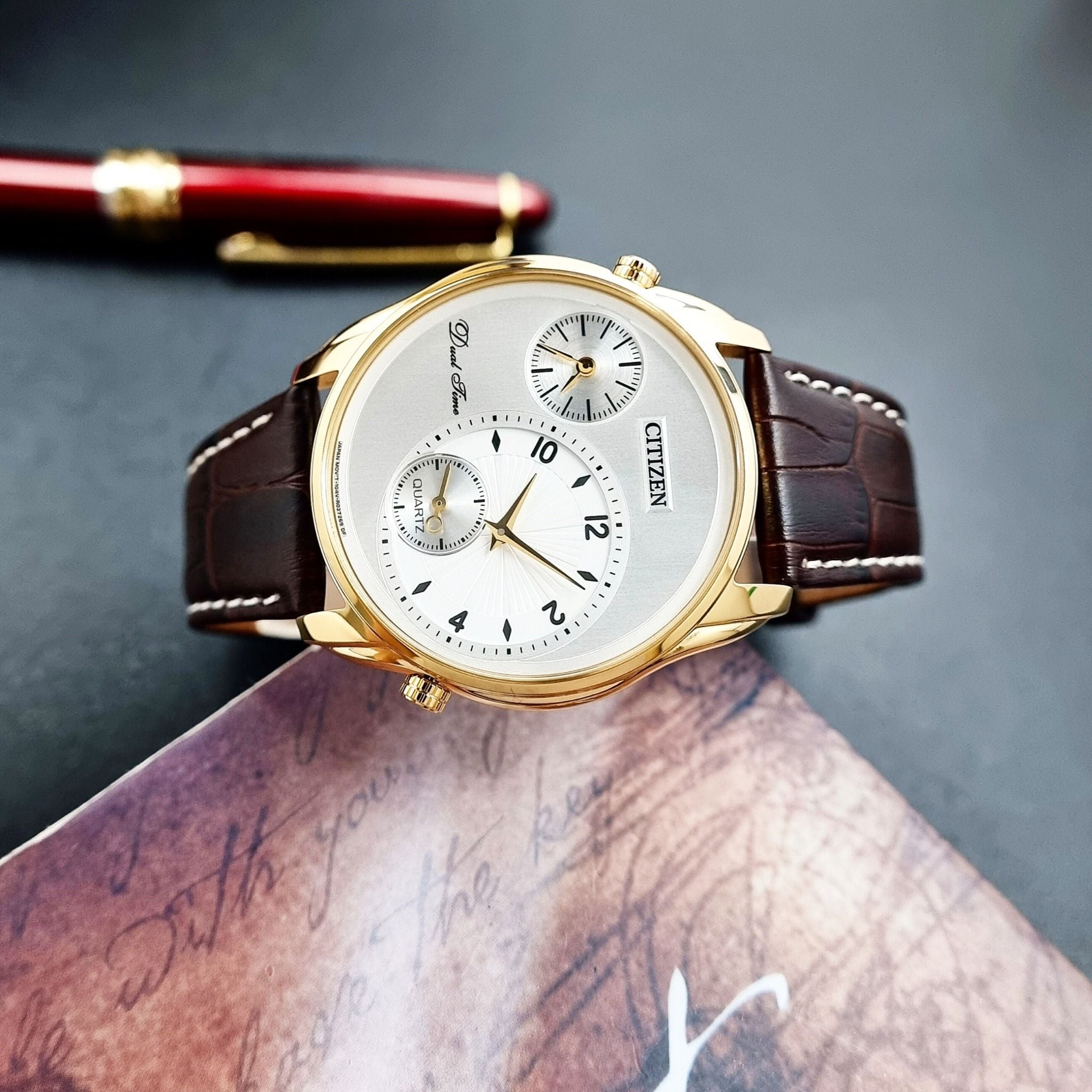 Citizen Quartz AO3032-02A Dual Time - Đồng Hồ Nam – PhongWatch