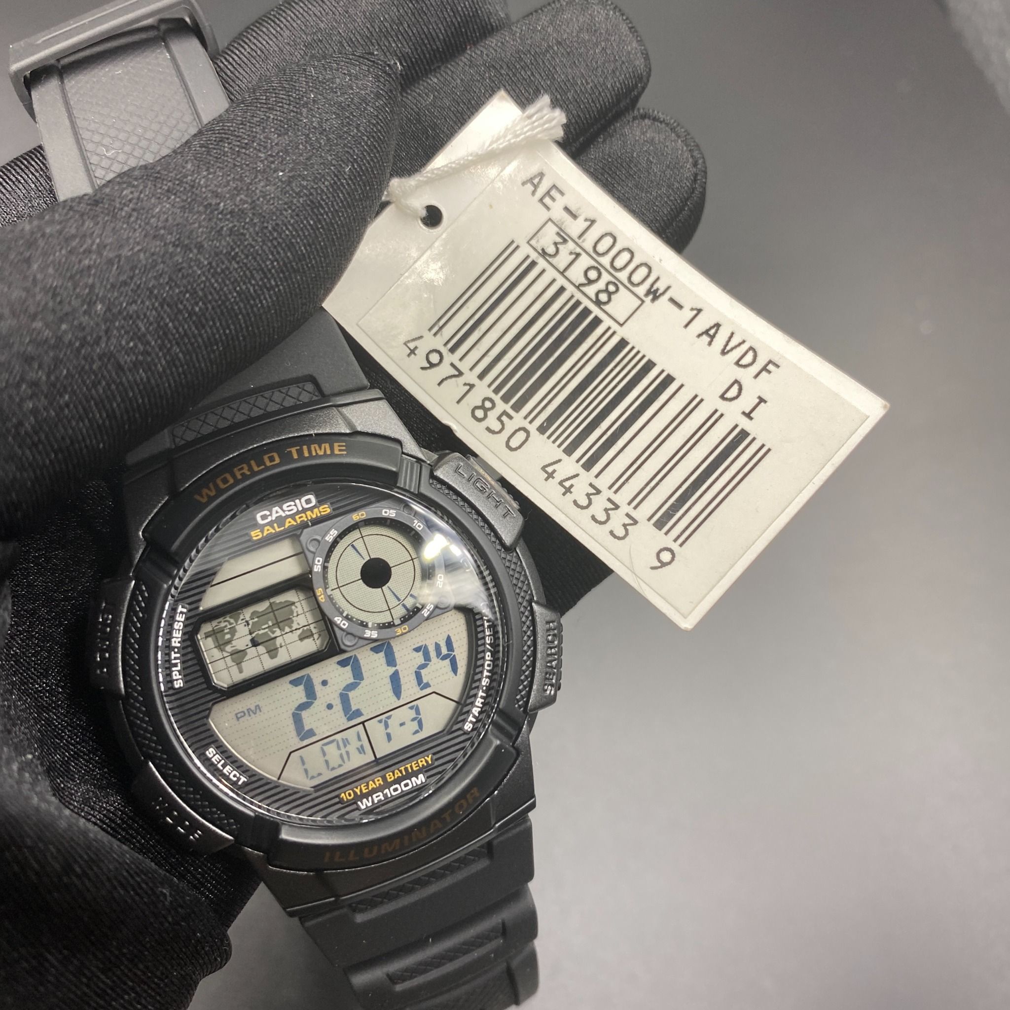 Casio World Time AE1000W-1AVDF - Đồng Hồ Nam - Chính Hãng Giá Tốt – PhongWatch