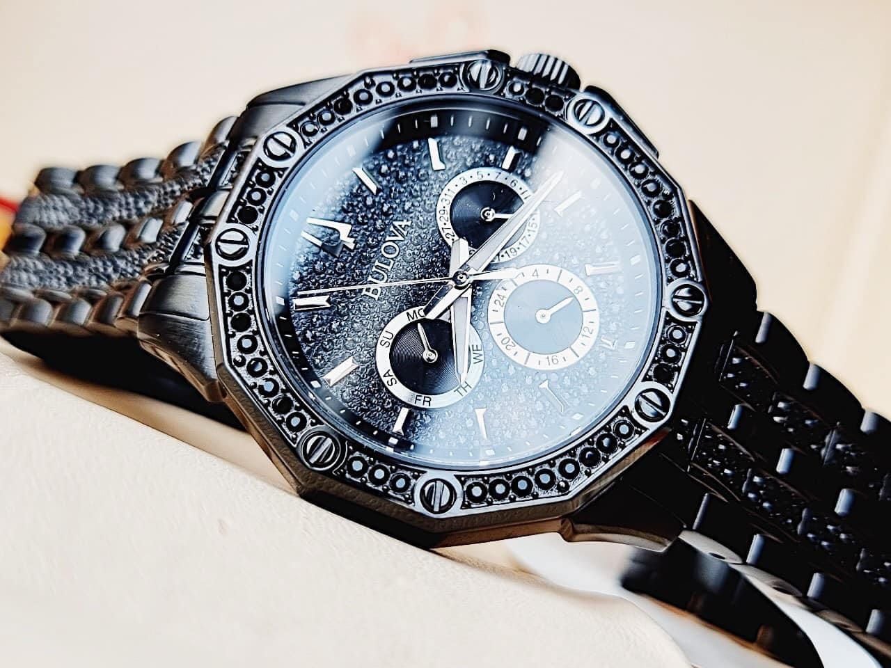 Bulova Quartz 98C134 Octava Crystal Black Watch - Đồng Hồ Nam – PhongWatch