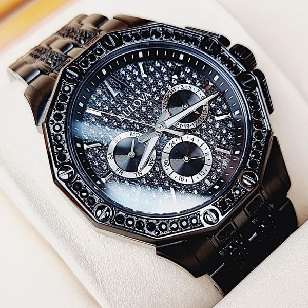 Bulova Quartz 98C134 Octava Crystal Black Watch - Đồng Hồ Nam – PhongWatch