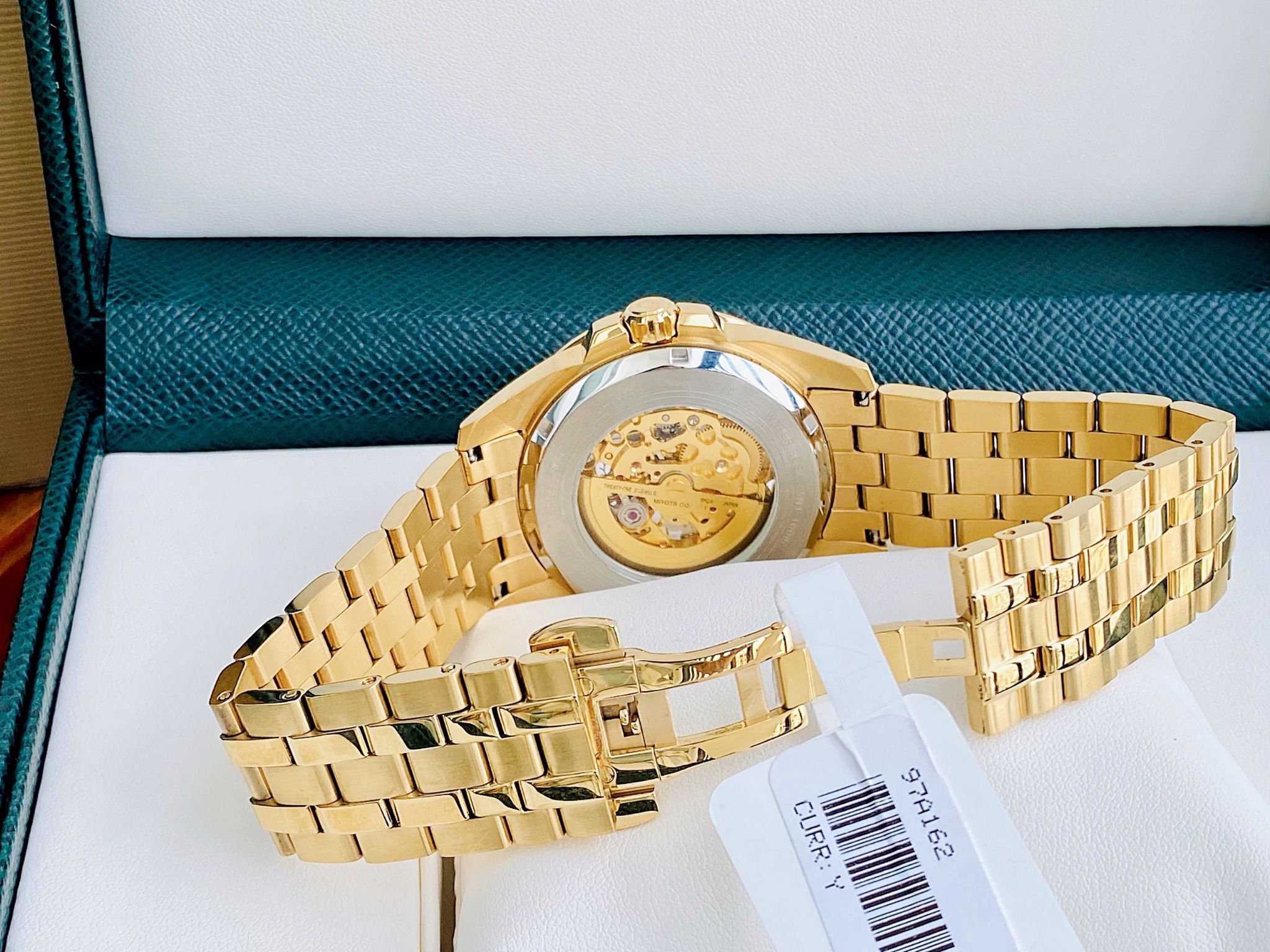 Bulova 97A162 Shutton Automatic Gold Skeleton - Đồng Hồ Nam – PhongWatch