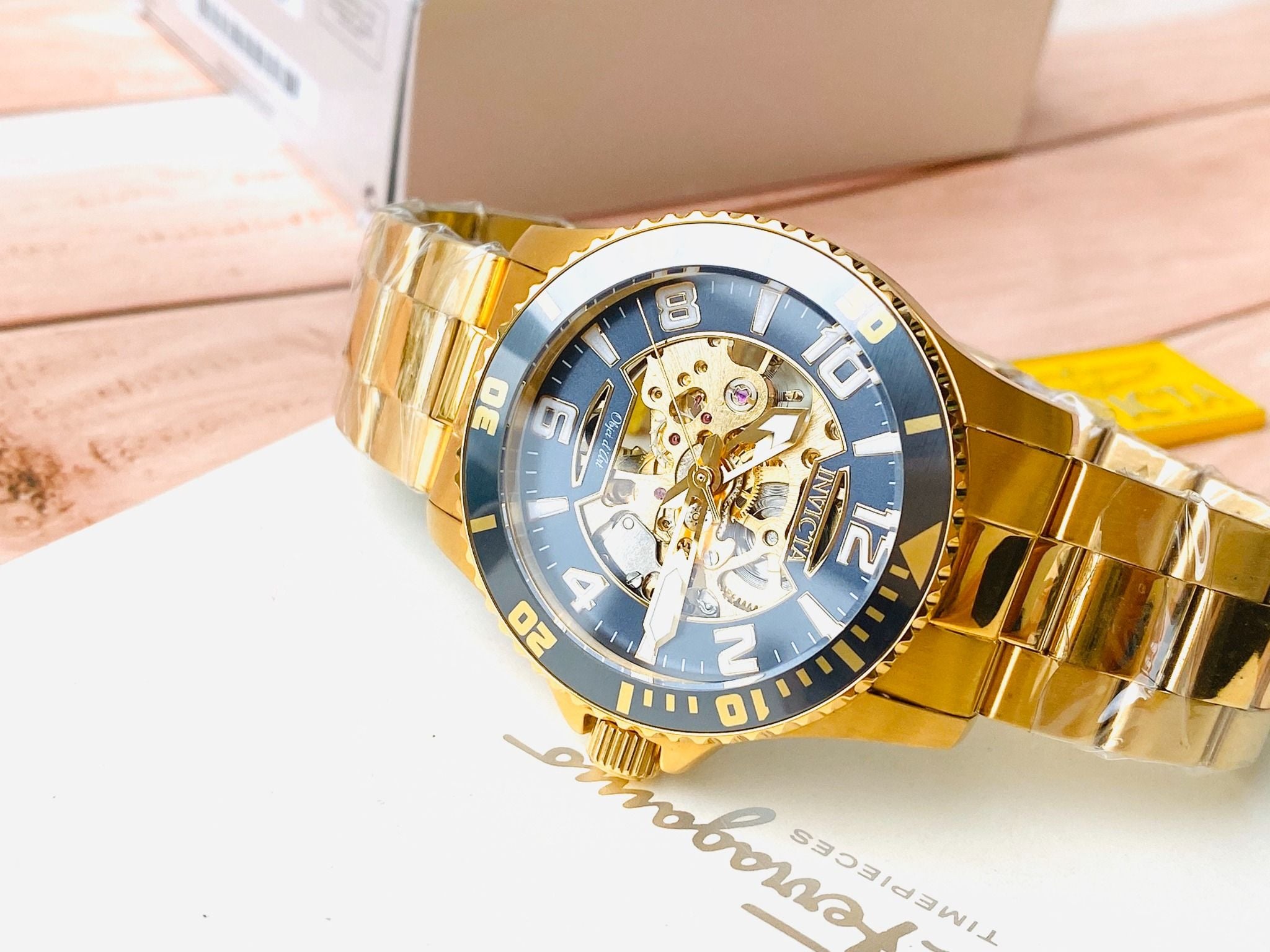 Invicta Objet D Art Automatic Gold Dial 22604 - Đồng Hồ Nam – PhongWatch