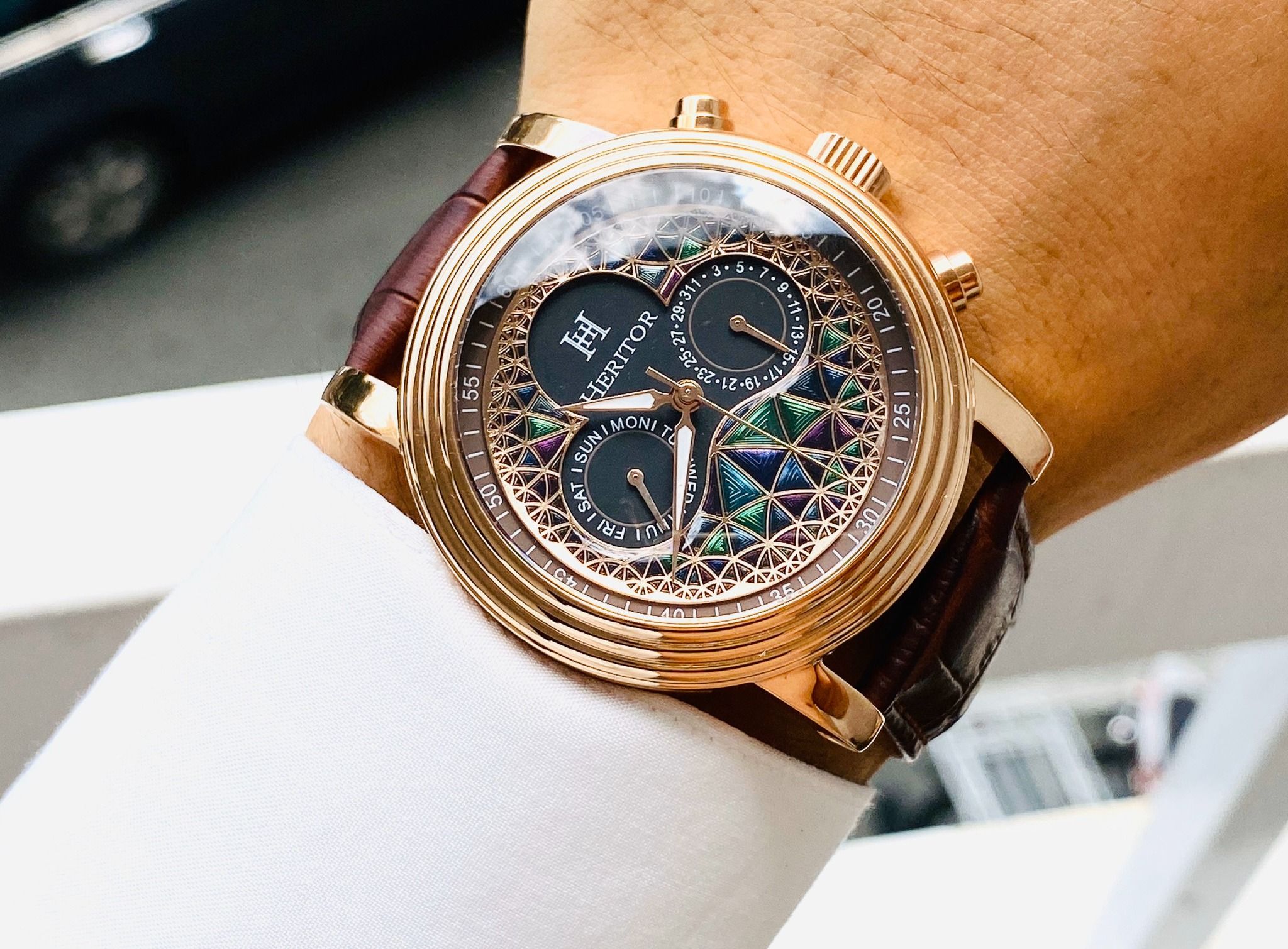 Heritor Legacy Automatic Multi-Color Dial HERHR9704 - Đồng Hồ Nam ...