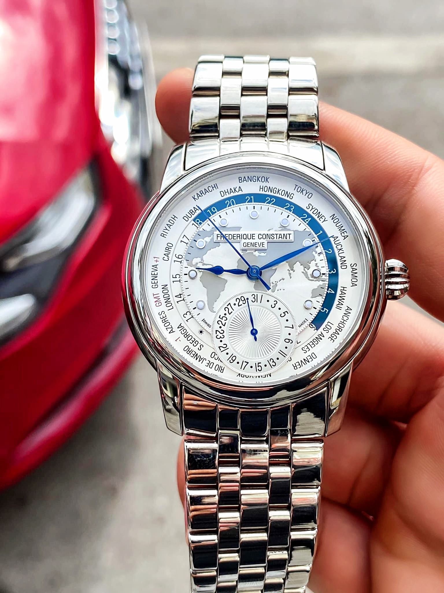 Frederique Constant Manufacture Worldtimer FC-718WM4H6B- Chính Hãng ...