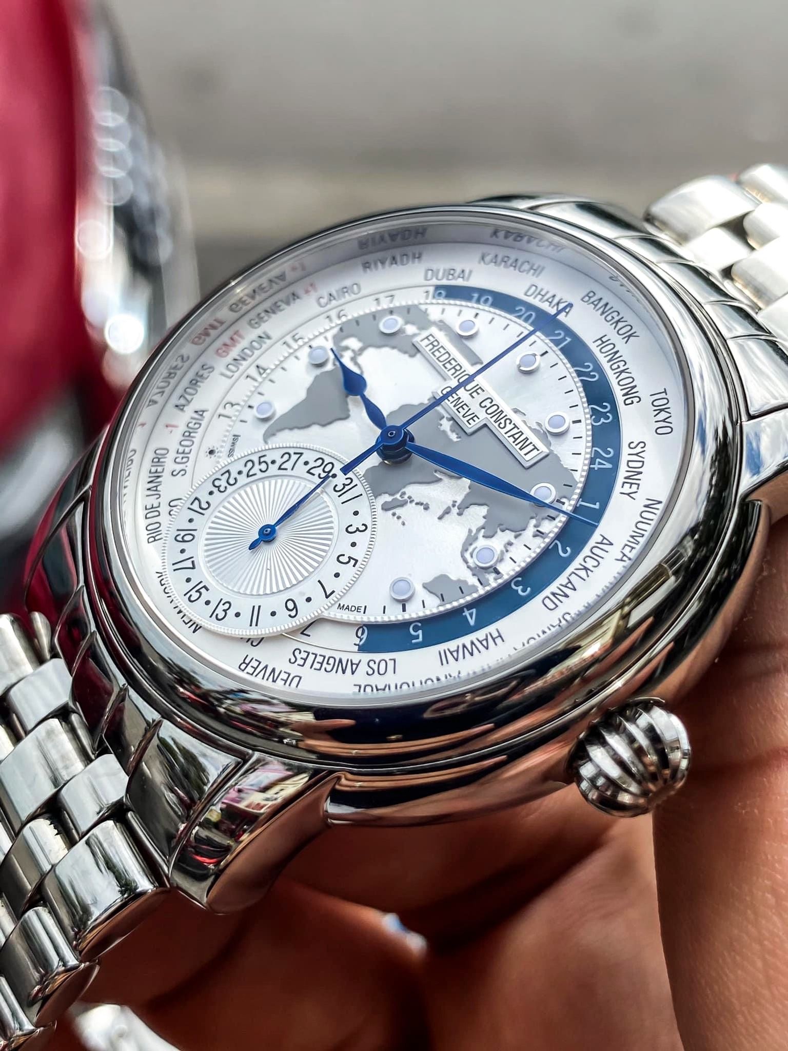 Frederique Constant Manufacture Worldtimer FC-718WM4H6B- Chính Hãng ...