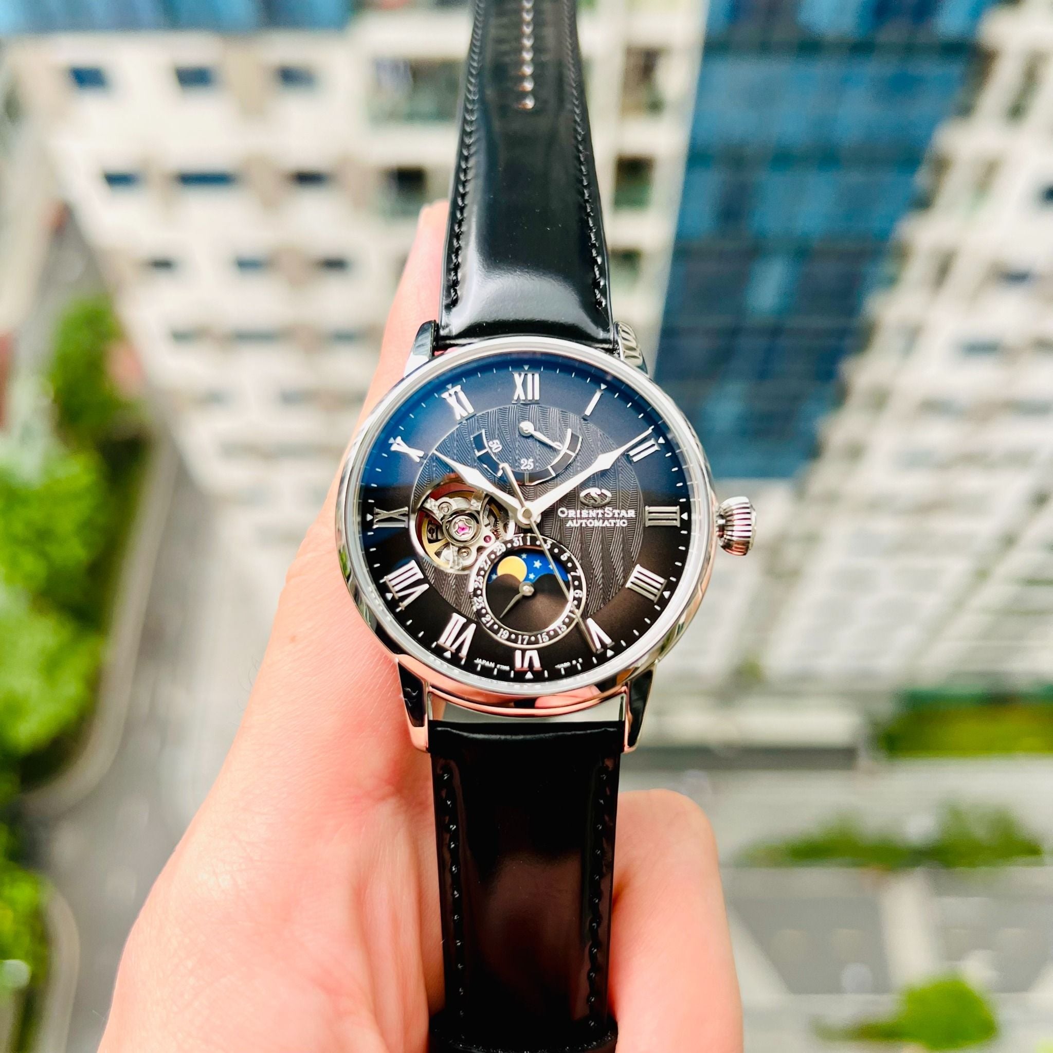 Orient Star Moonphase White 50h RE-AY0107N00B ( RK-AY0104N ) - Đồng Hồ ...