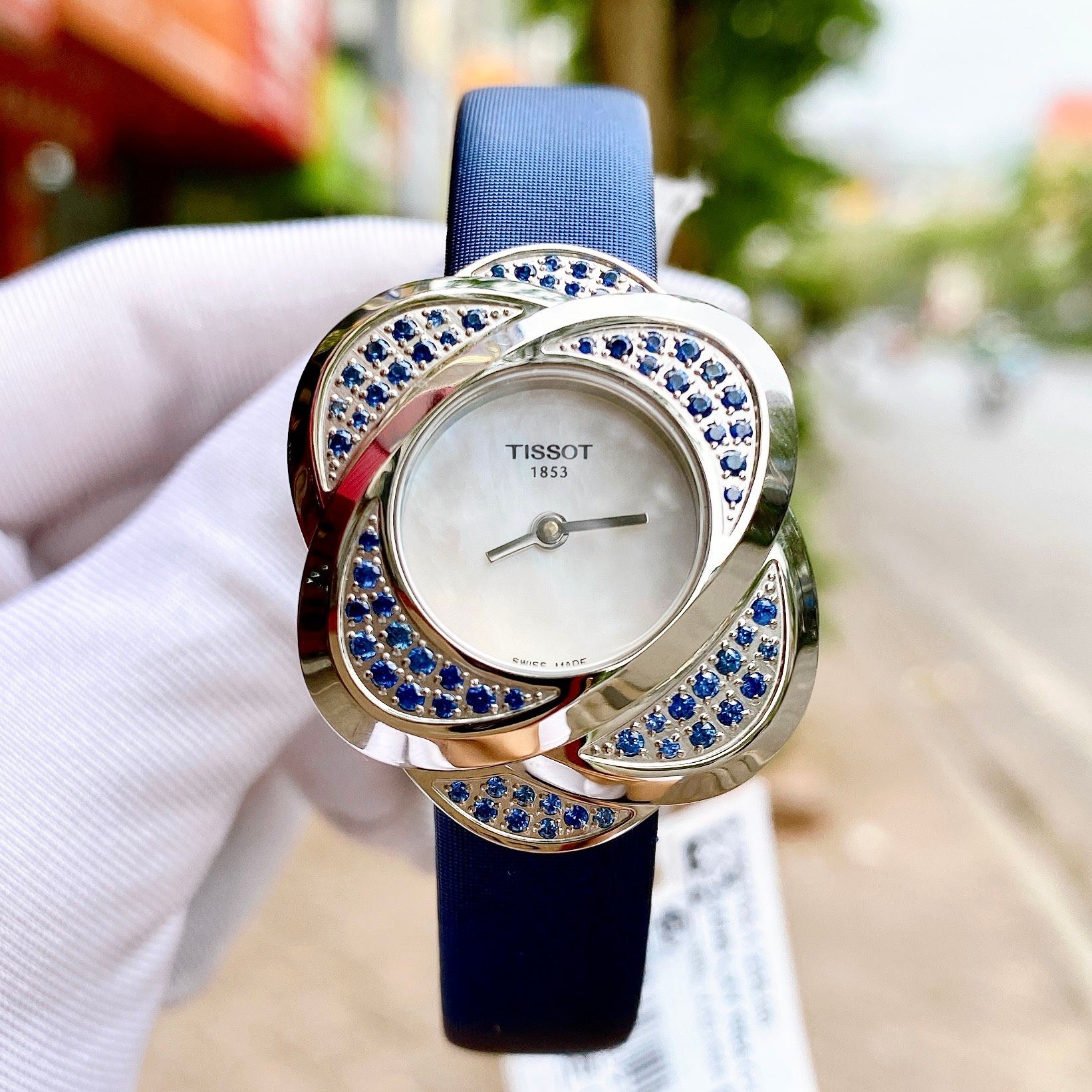 Tissot Flower Blue Sapphire Watch T03.1.235.80 ( T03123580 ) ( Nữ ...