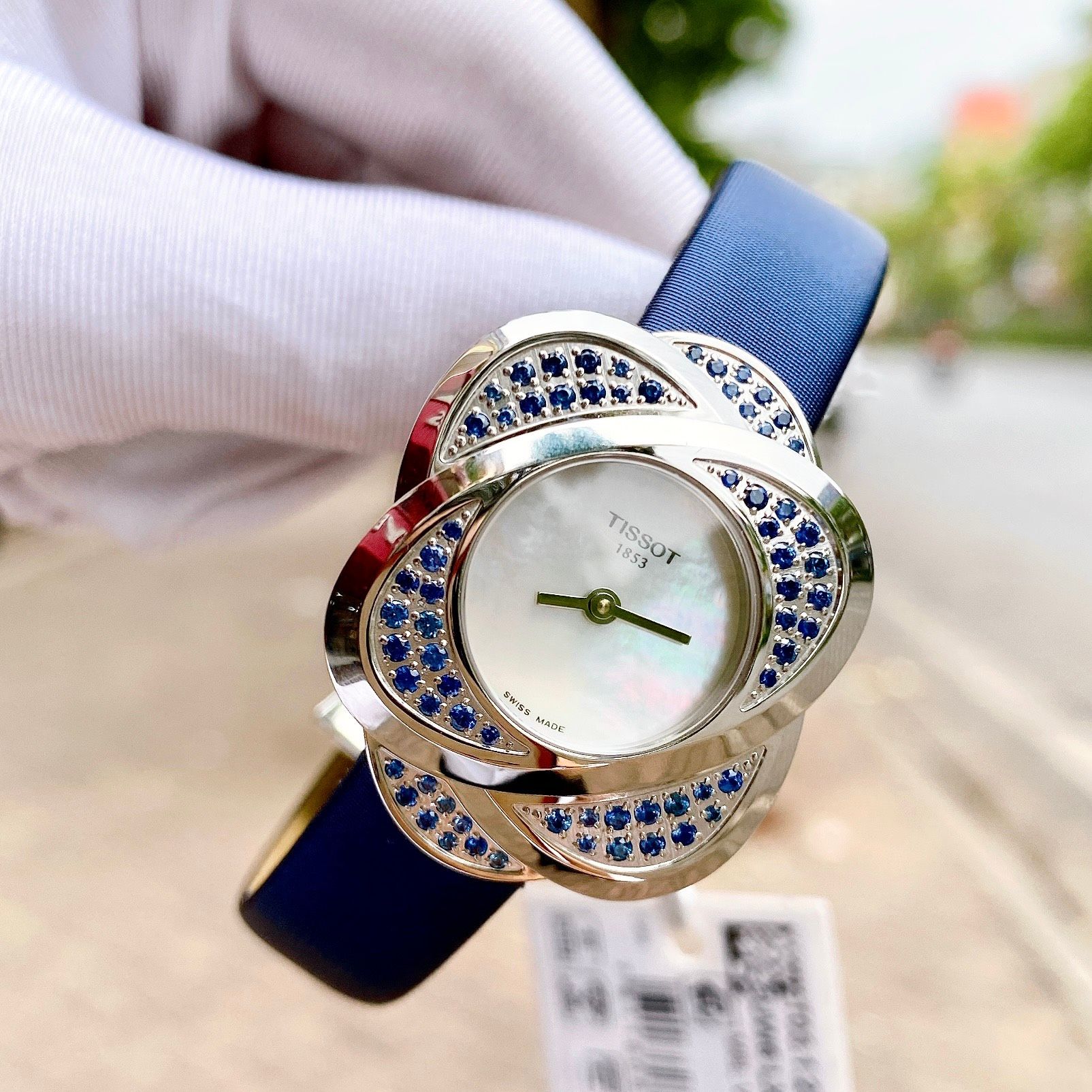Tissot Flower Blue Sapphire Watch T03.1.235.80 ( T03123580 ) ( Nữ ...