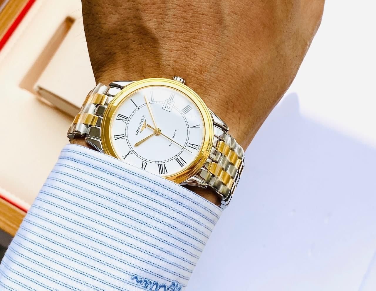 Longines Flagship L4.874.3.21.7 ( L48743217 ) - Đồng Hồ Nam – PhongWatch