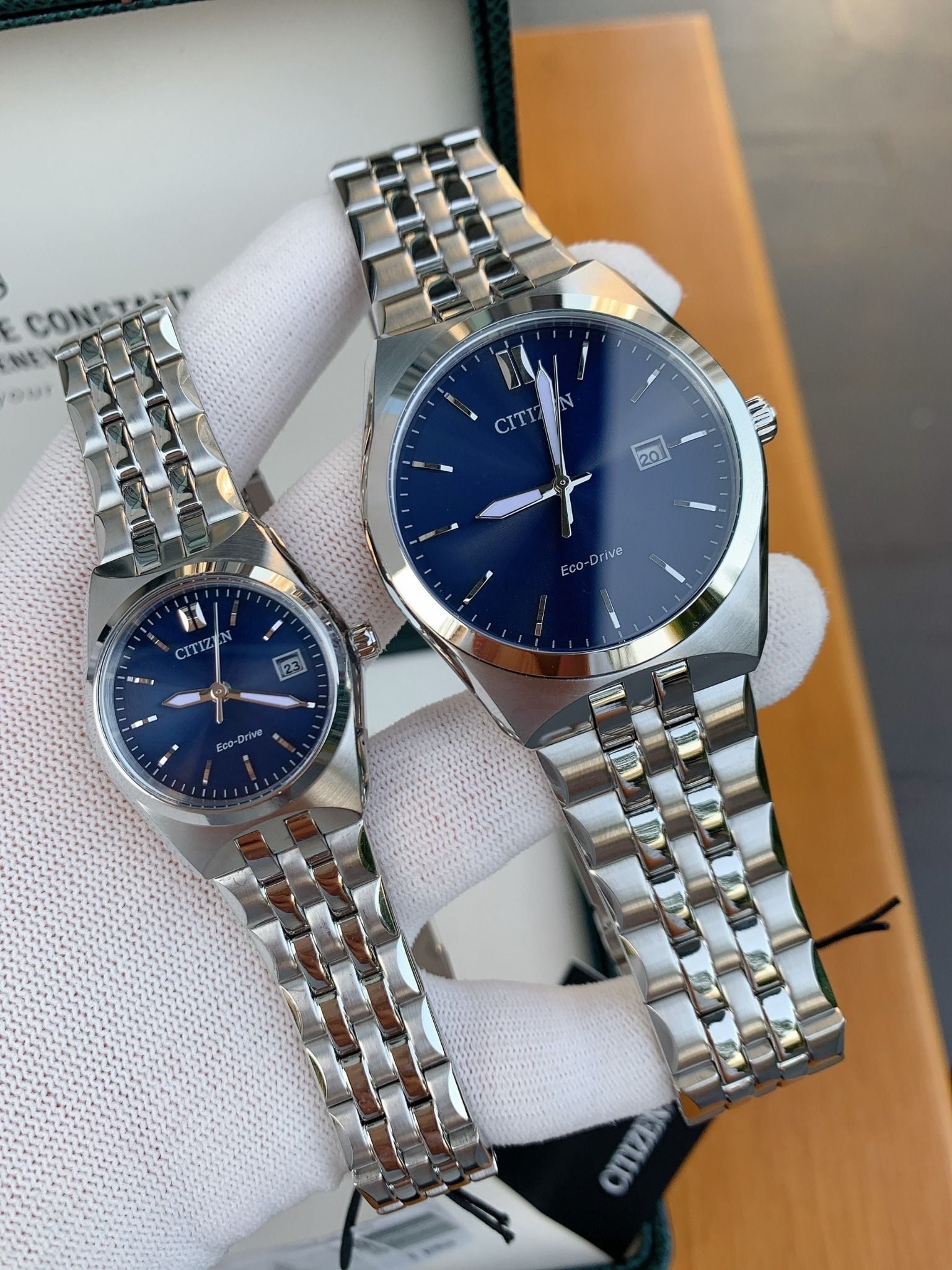 Đồng Hồ Cặp Citizen Eco-Drive BM7330-59L và EW2290-54L – PhongWatch
