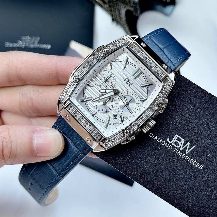 JBW J6379 Echelon Chronograph Quartz Diamond Red Dial - Đồng Hồ Nam – PhongWatch