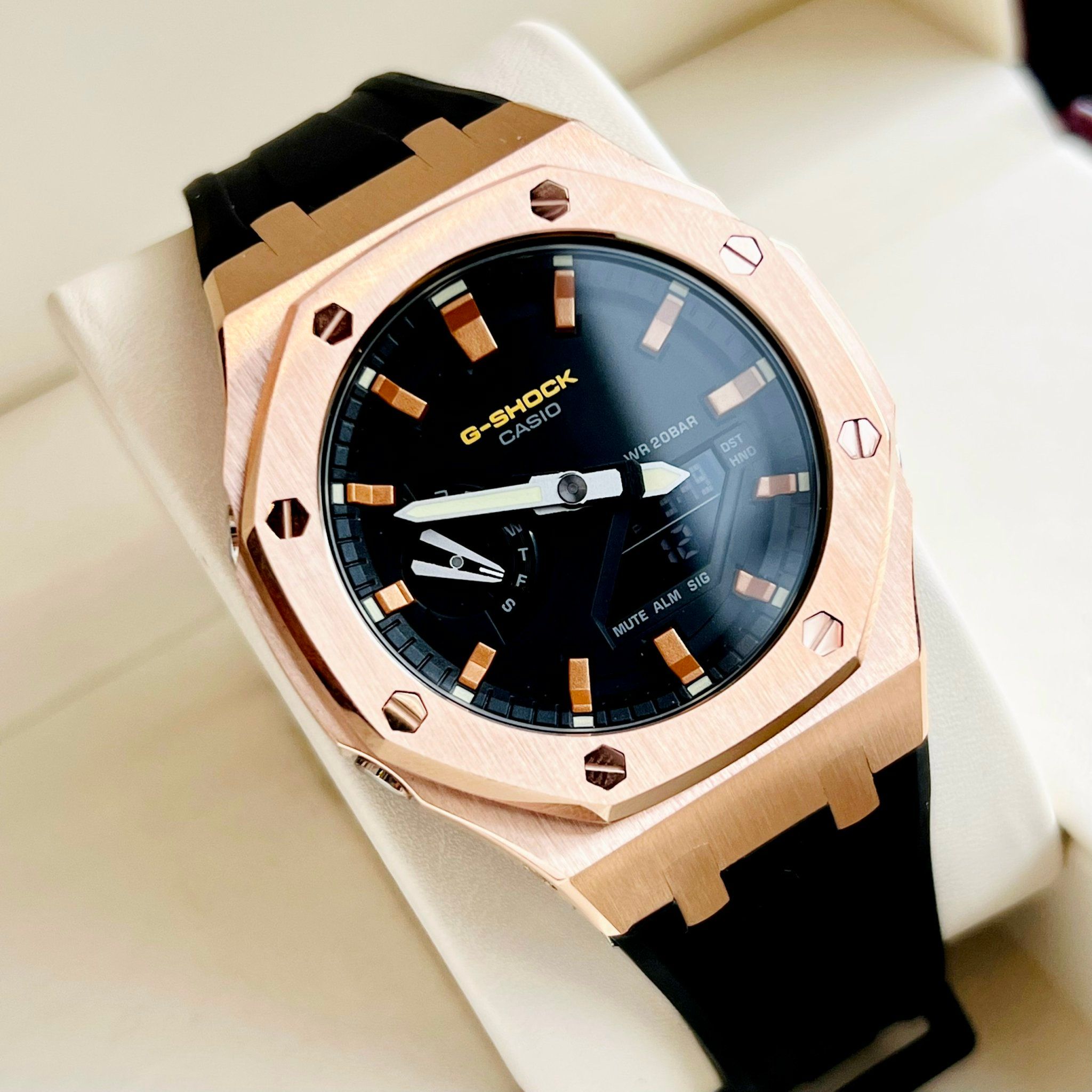 Casio G-Shock GA-2100-5A Custom AP Special (Rose Gold X Black) - Đồng ...