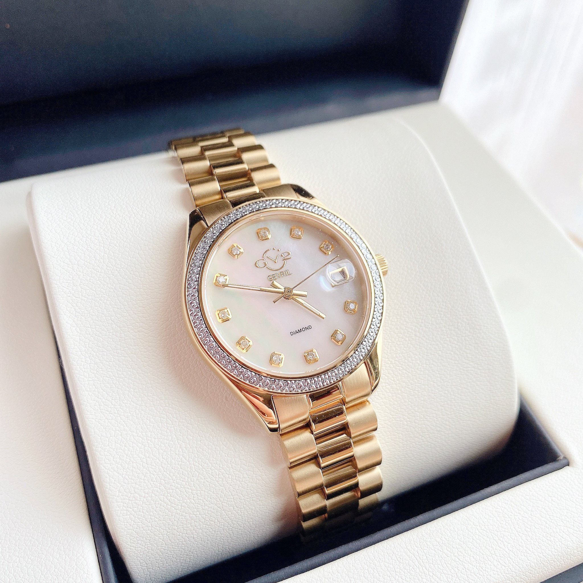 Gv2 By Gevril 12422B Women's Turin Swiss Diamond Watch - Đồng Hồ Nữ ...