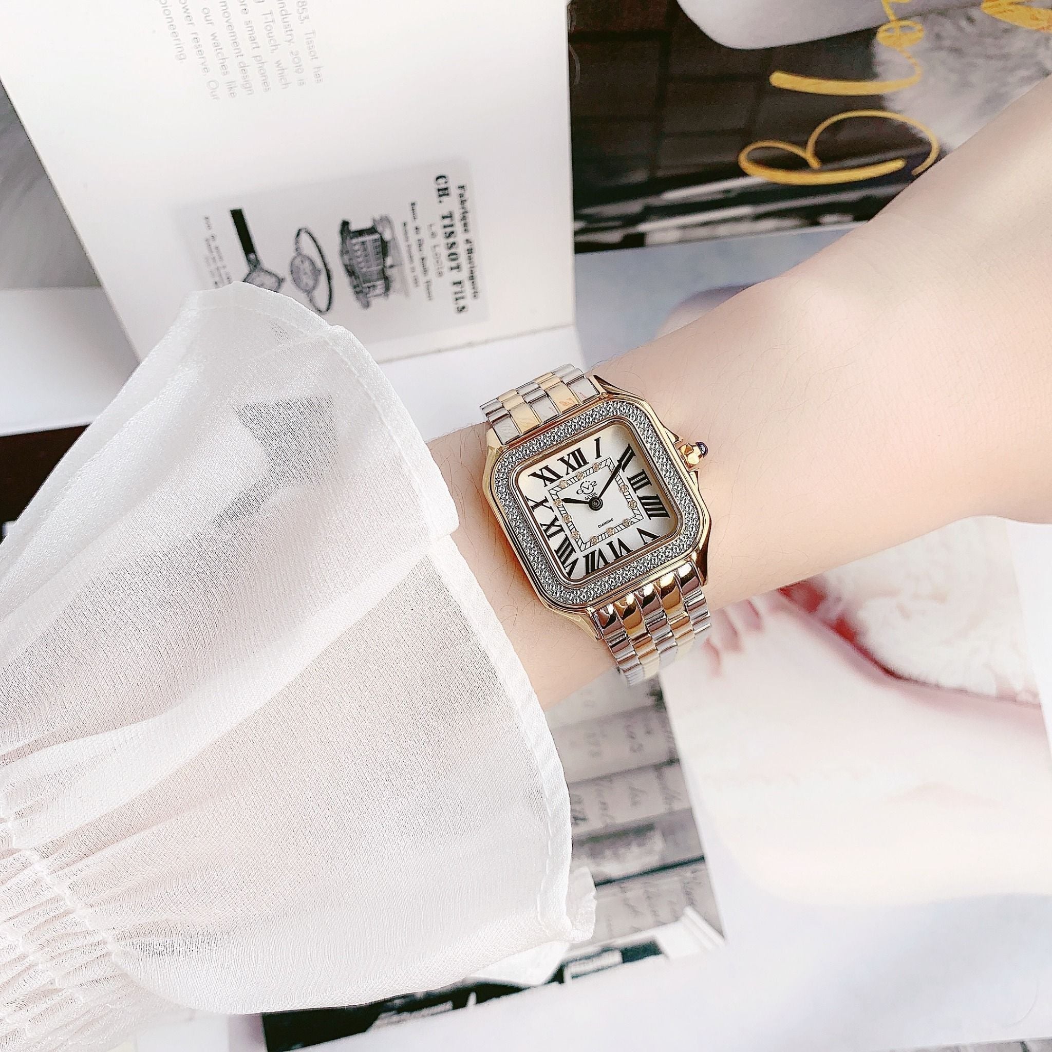 GV2 By GEVRIL 12113B Women's Milan Diamond Swiss Quartz Watch - Nữ ...