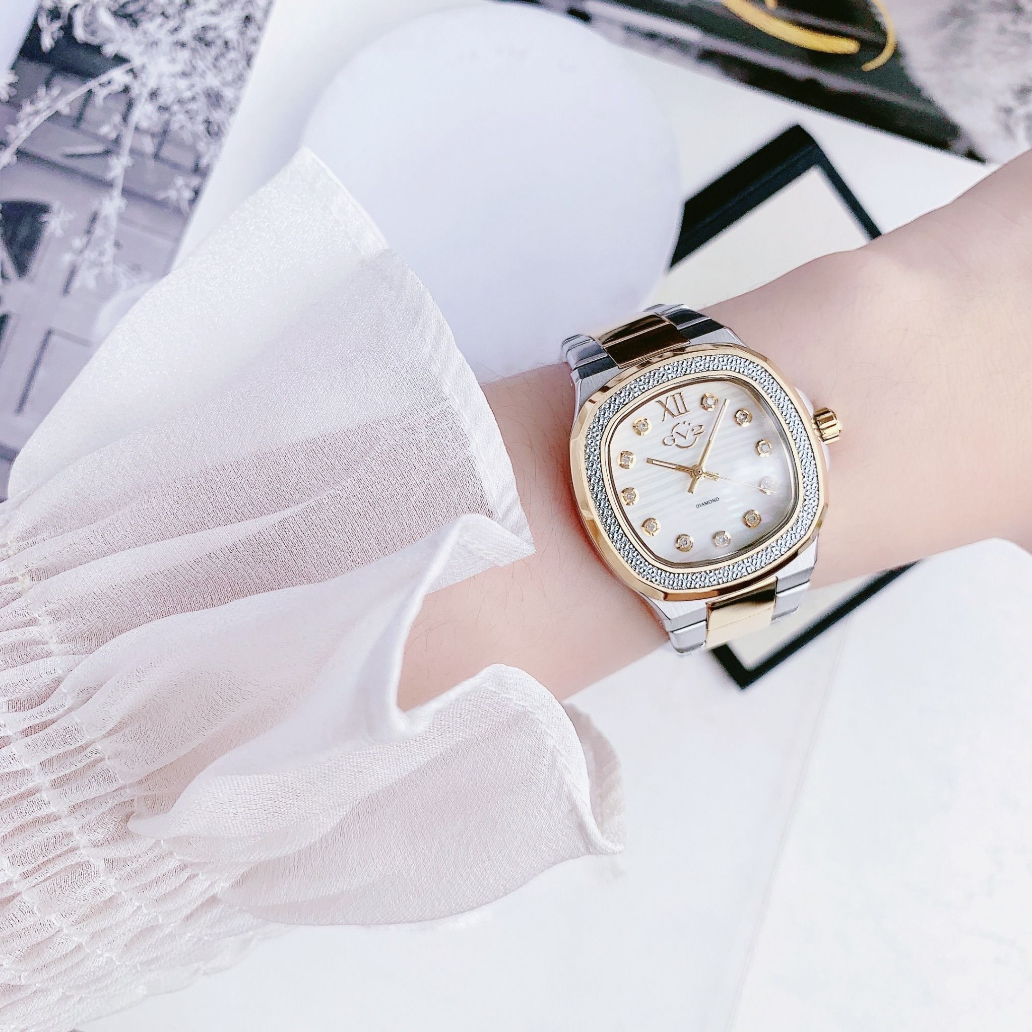 GV2 BY GEVRIL 18203 Women's Potente Lady Swiss Diamond Watch - Đồng H ...