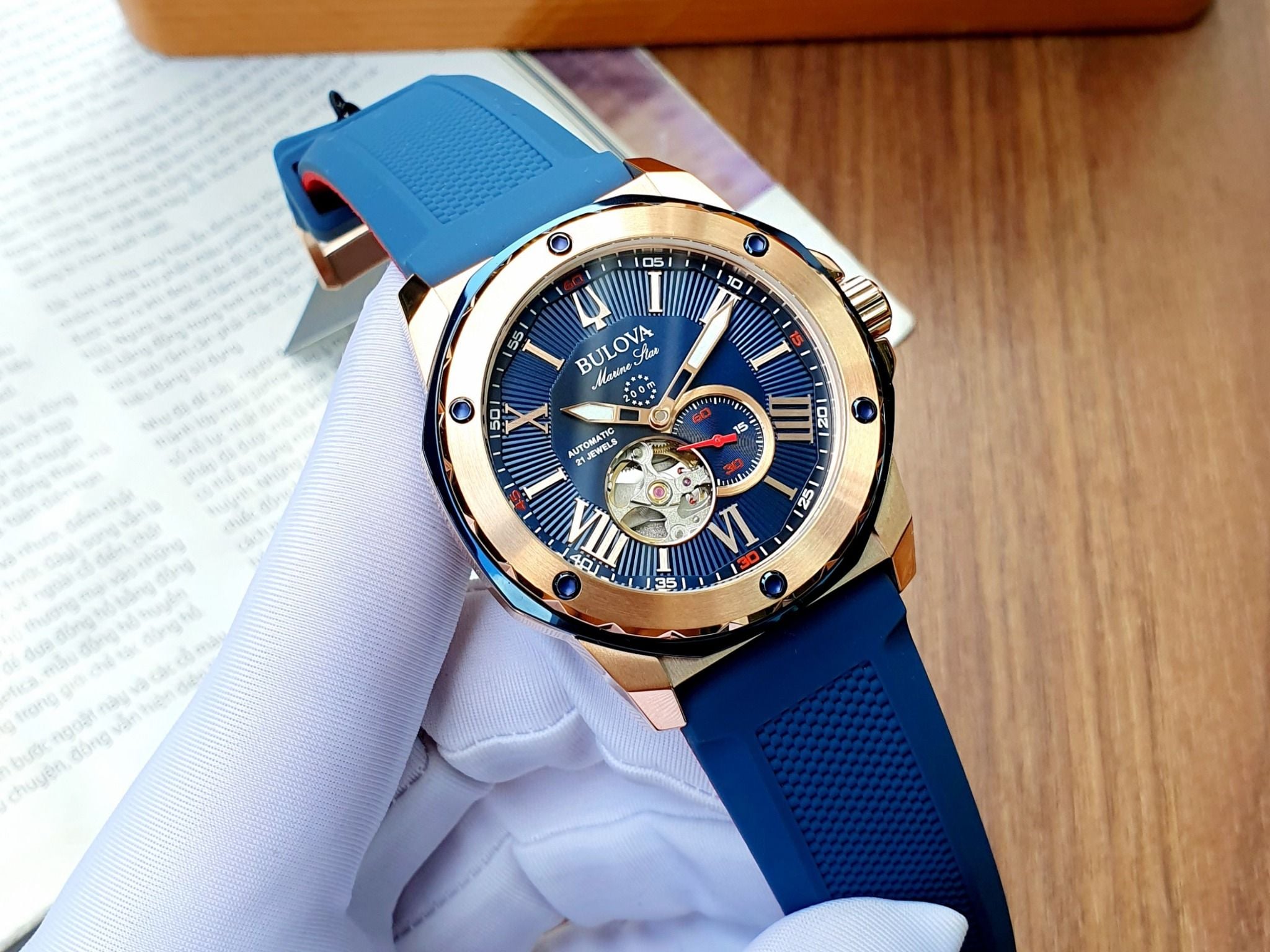 Bulova Marine Star Automatic 98A227 - Đồng Hồ Nam - Chính Hãng Giá Tốt ...