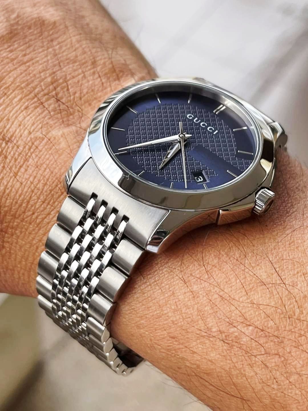 Gucci G Timeless Dial Silver Watch 38mm – PhongWatch