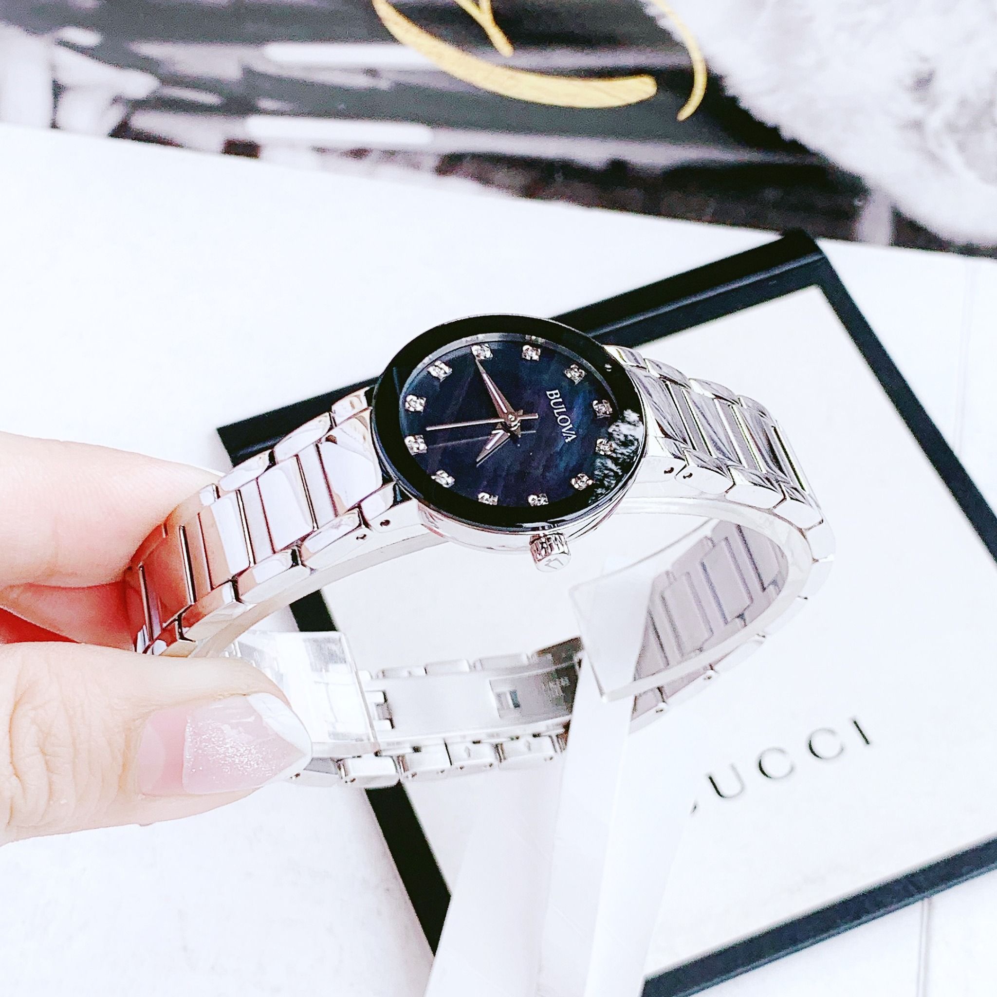 Bulova Diamond 96P172 - Đồng Hồ Nữ – PhongWatch