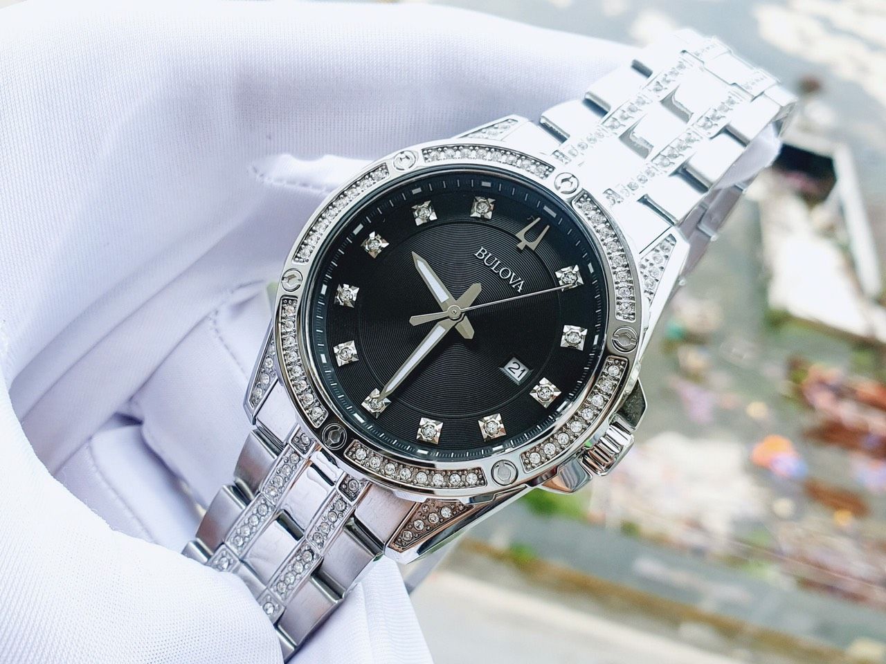 Bulova Bracelet Crystal 96K105 - Đồng Hồ Nam – PhongWatch