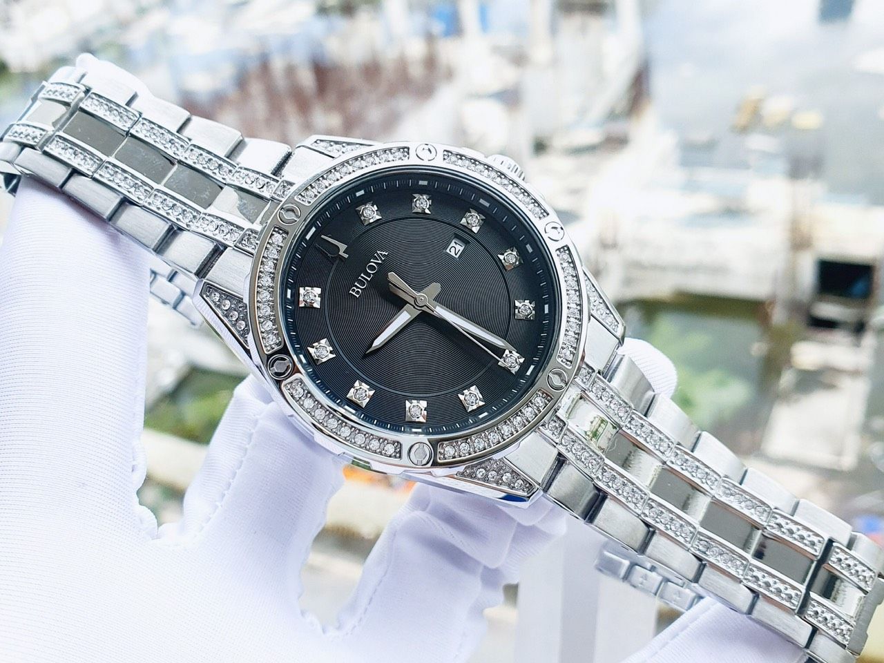 Bulova Bracelet Crystal 96K105 - Đồng Hồ Nam – PhongWatch