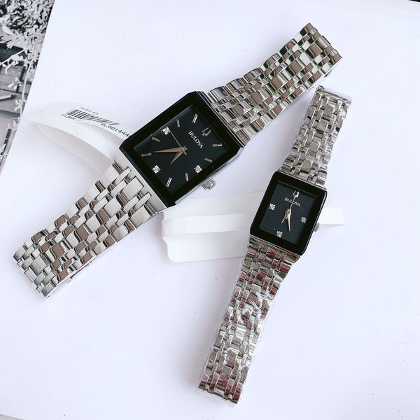 Đồng hồ Cặp Bulova Quadra Diamond Black Dial 96P202 và 96D145 – PhongWatch