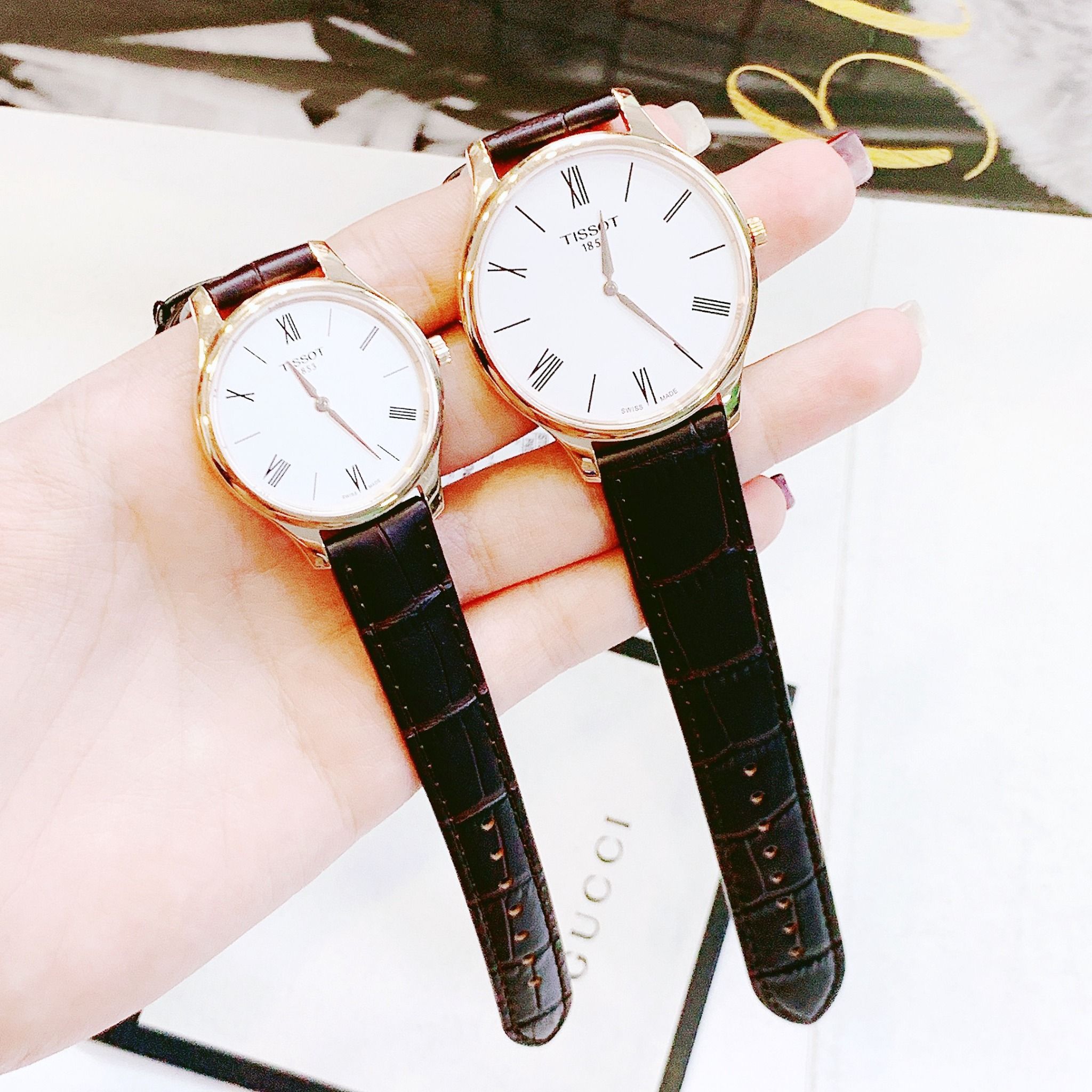 Đồng Hồ Cặp Tissot Tradition T063.409.36.018.00 và T063.209.36.038.00 ...