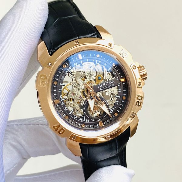 HERITOR Carter Automatic Black Skeleton HRT-HR2506 - Đồng Hồ Nam ...