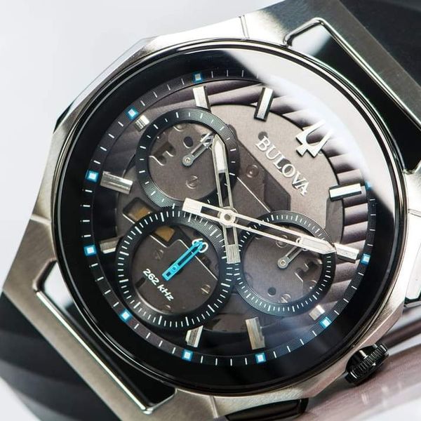 Bulova Quartz 98A161 Curv Men's Chronograph Watch 44mm - Đồng Hồ Nam ...