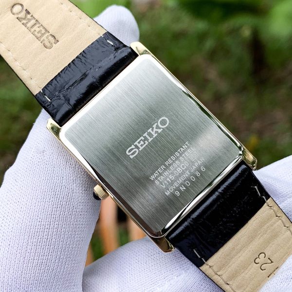 Seiko Solar SUP880 Tank - Đồng Hồ Nam – PhongWatch