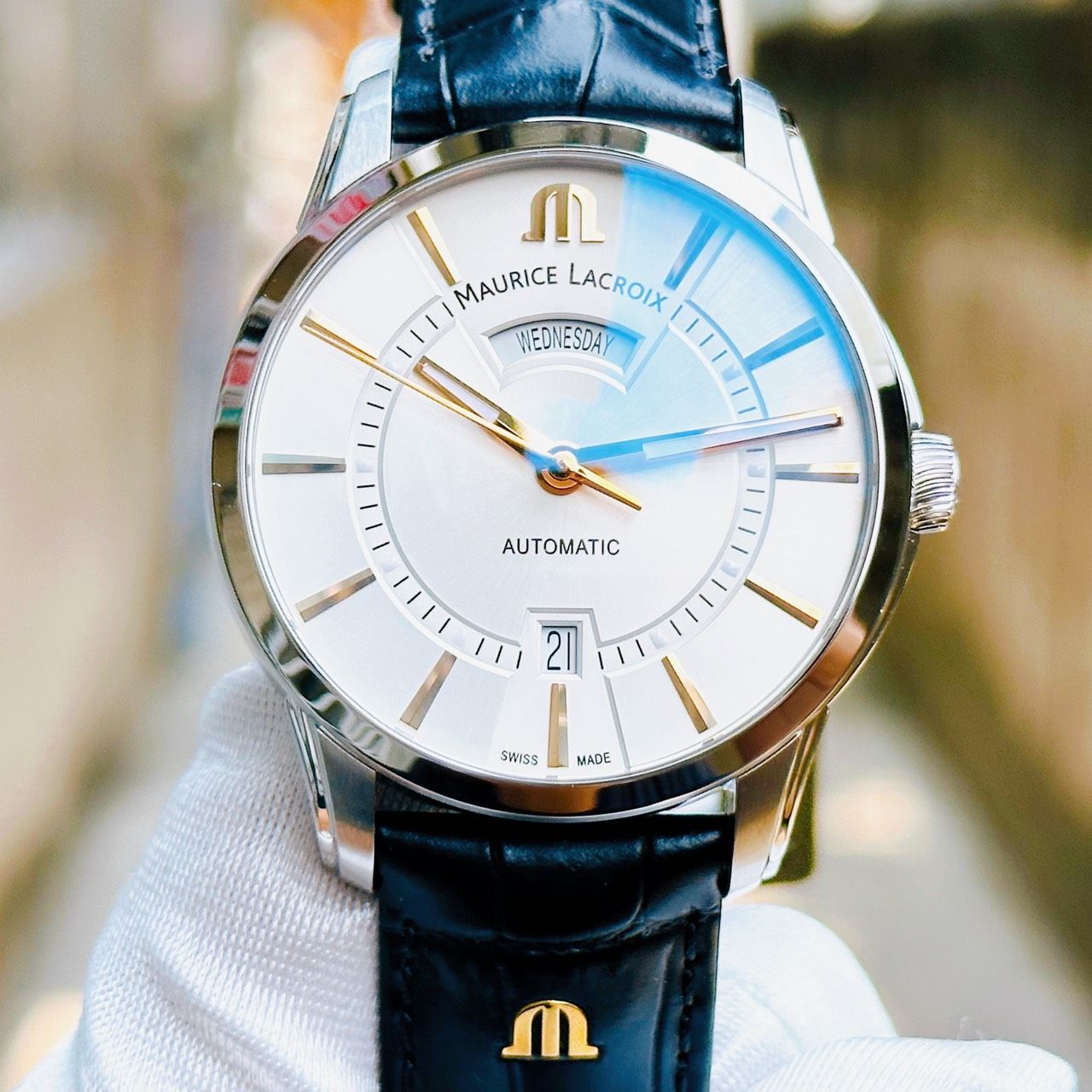 Maurice Lacroix Pontos Day Date PT6358-SS001-23E-2 - Đồng Hồ Nam ...
