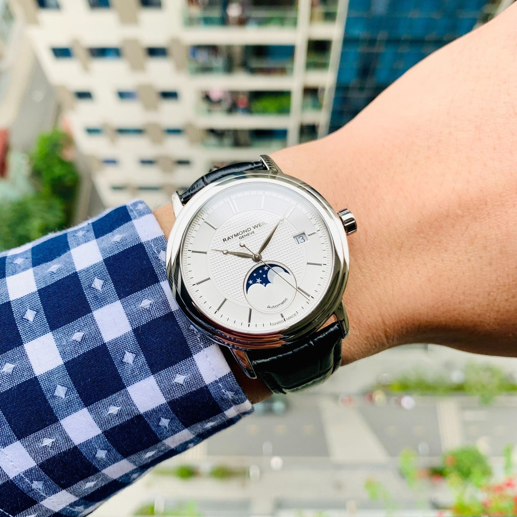 Raymond Weil Maestro Moonphase - 2879-STC-65001 ( 2879STC65001 ...