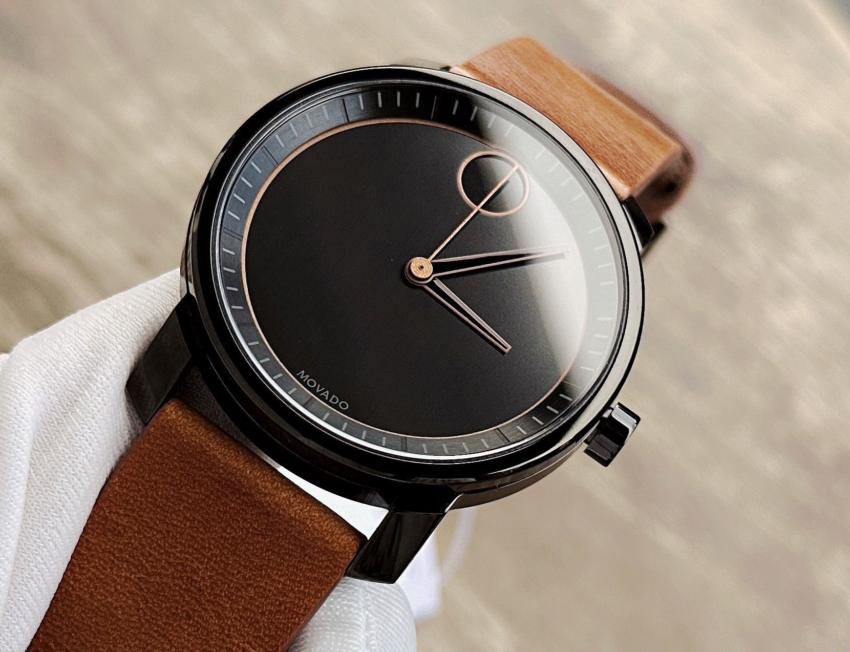 Movado Bold 3600489 Cognac Men's Watch 41mm - Đồng Hồ Nam – PhongWatch