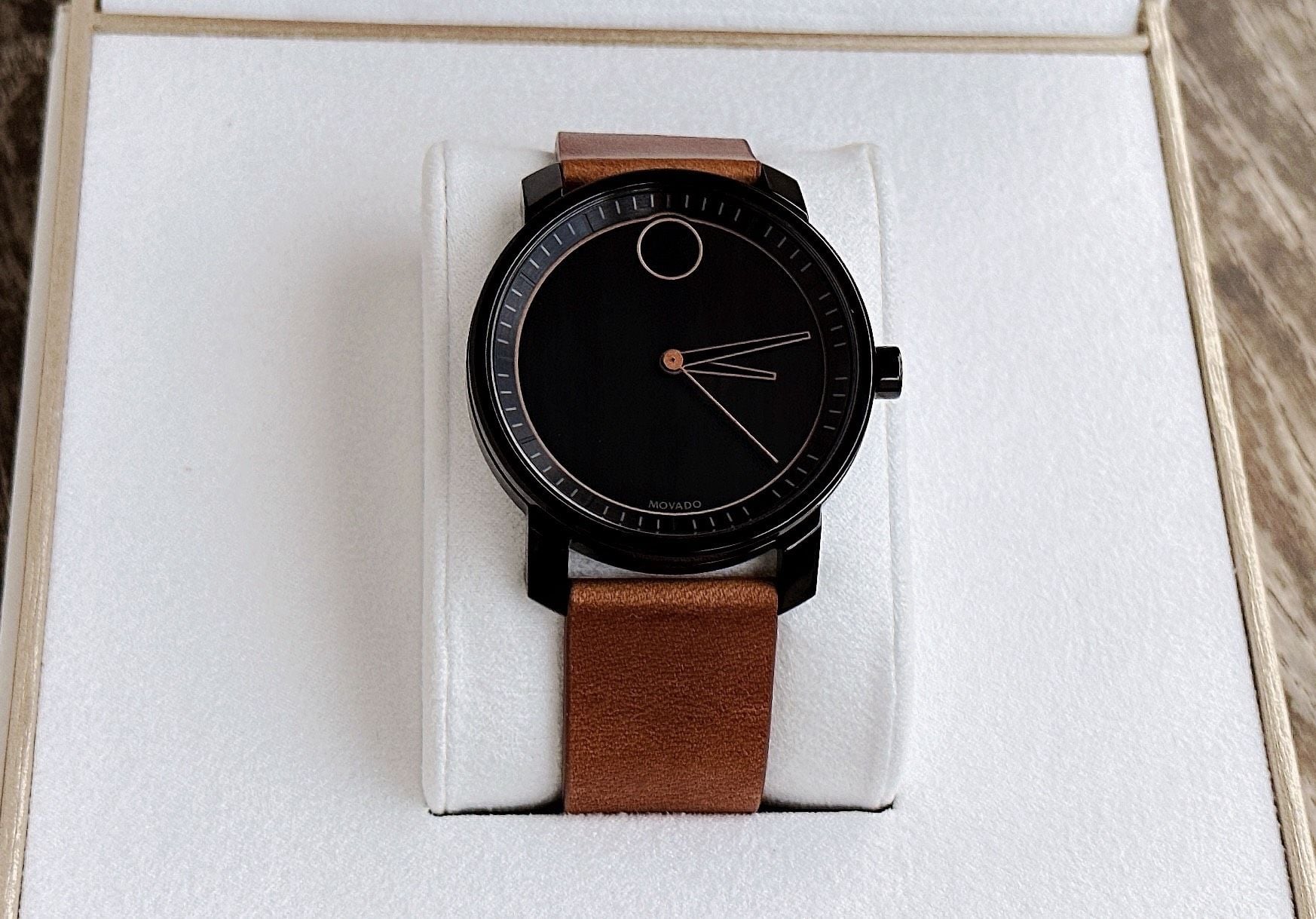 Movado Bold 3600489 Cognac Men's Watch 41mm - Đồng Hồ Nam – PhongWatch