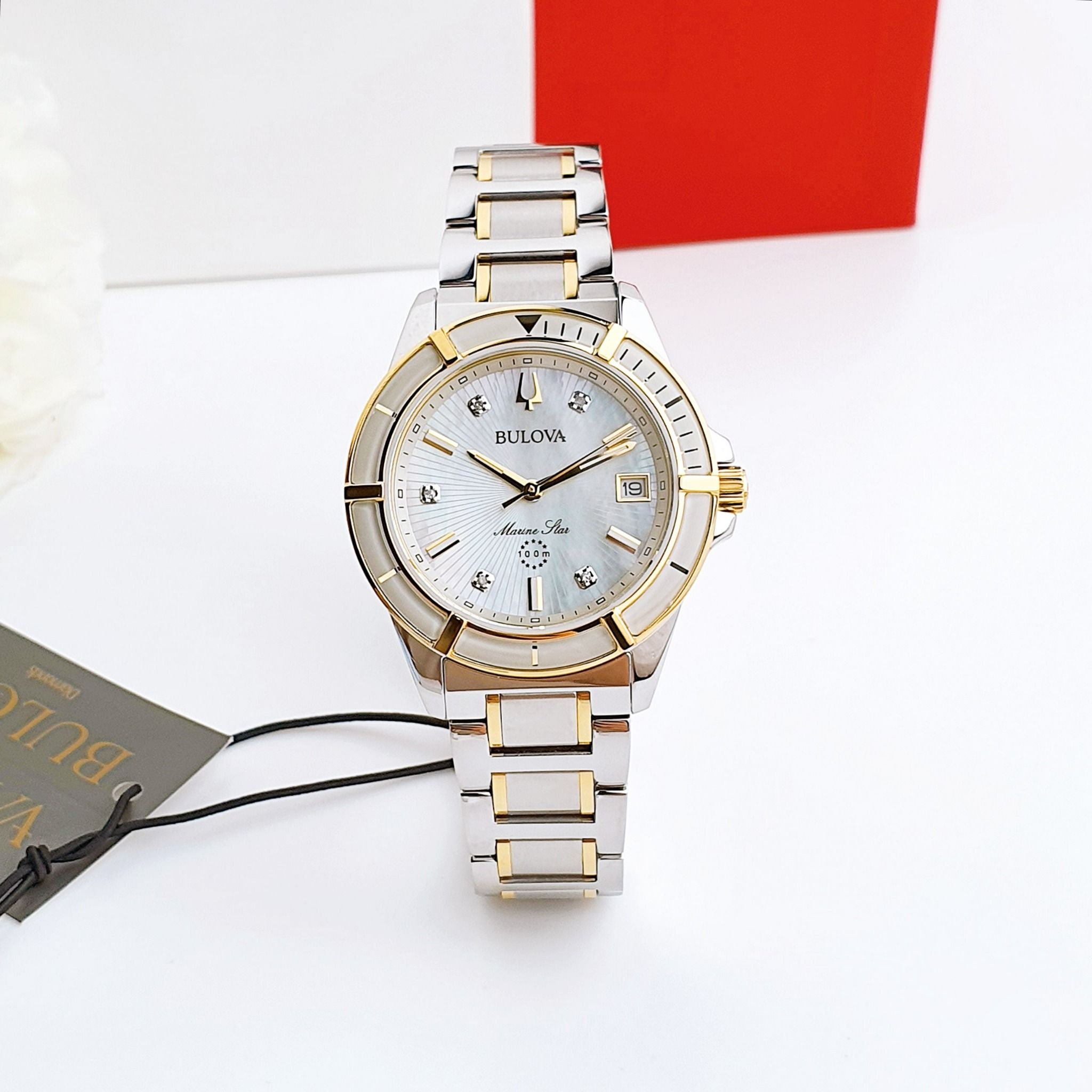 Bulova Quartz 98P215 Marine Star Diamond Accented - Đồng Hồ Nữ – PhongWatch