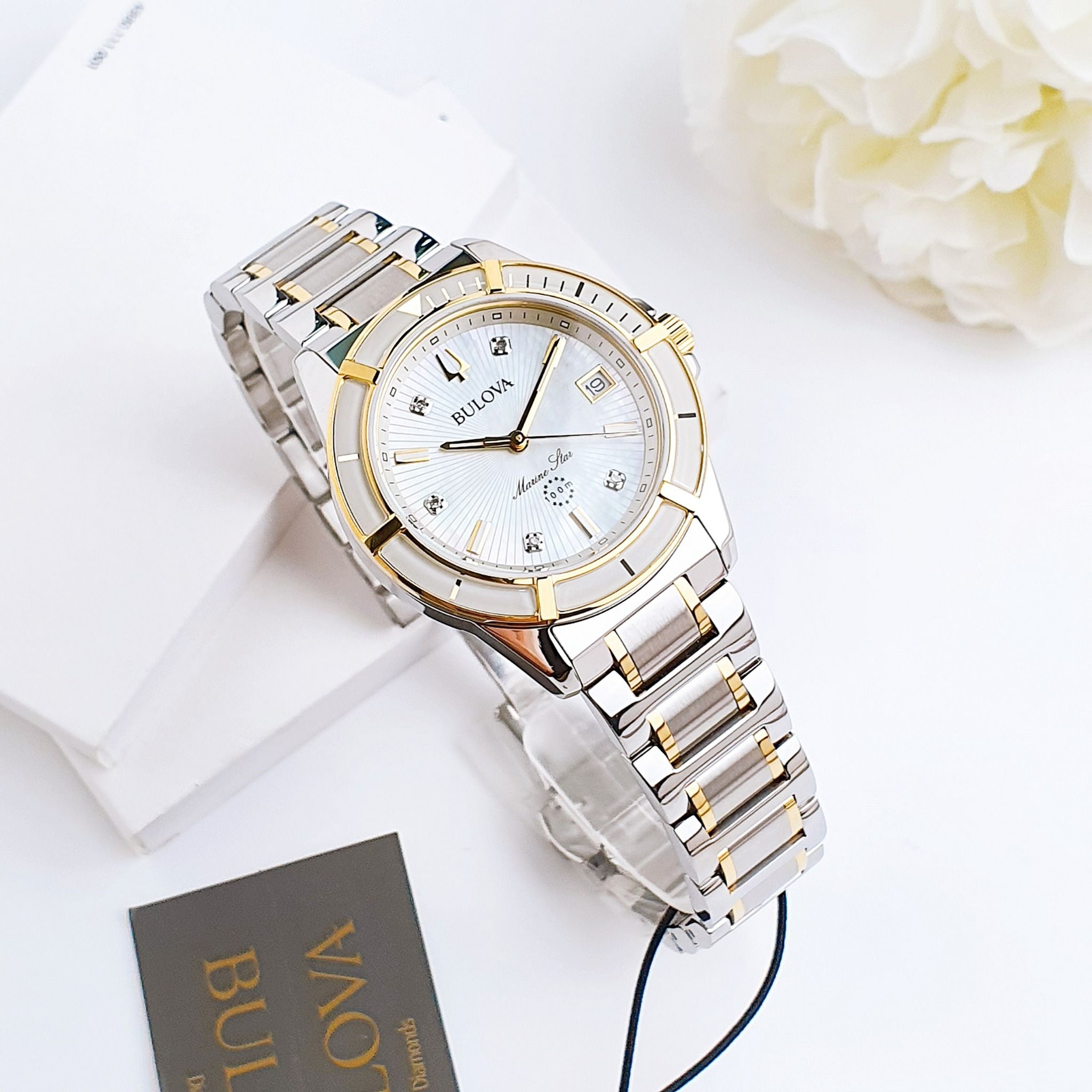 Bulova Quartz 98P215 Marine Star Diamond Accented - Đồng Hồ Nữ – PhongWatch