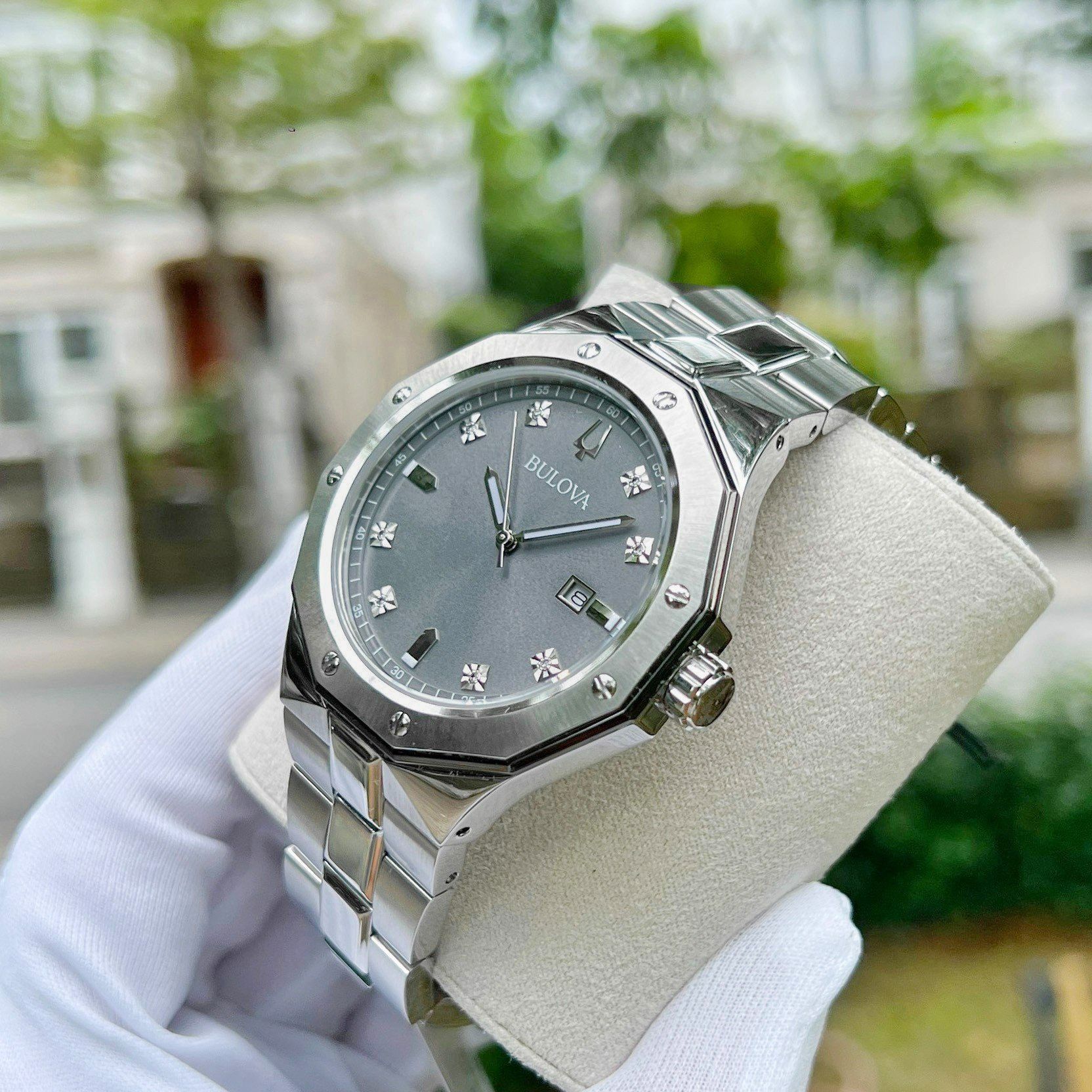 Bulova Diamond Accented 98D181 - Đồng Hồ Nam – PhongWatch