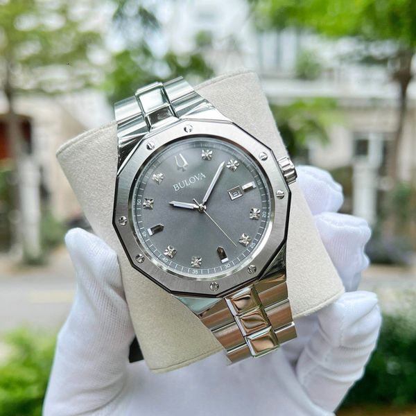 Bulova Diamond Accented 98D181 - Đồng Hồ Nam – PhongWatch
