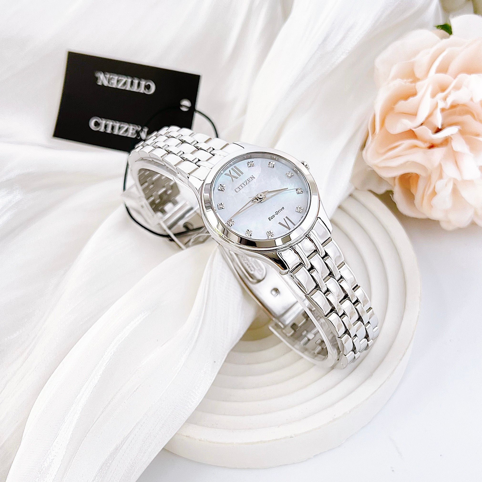 Citizen Eco-Drive EM1010-51D Silhouette - Đồng Hồ Nữ - Chính Hãng ...