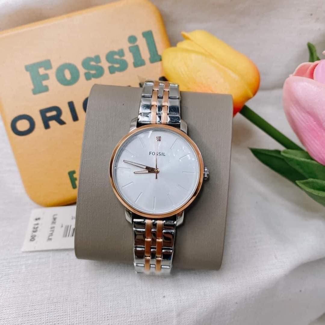 Fossil Quartz BQ3568 Lexie Luther Three-Hand Two-Tone Stainless Steel – PhongWatch