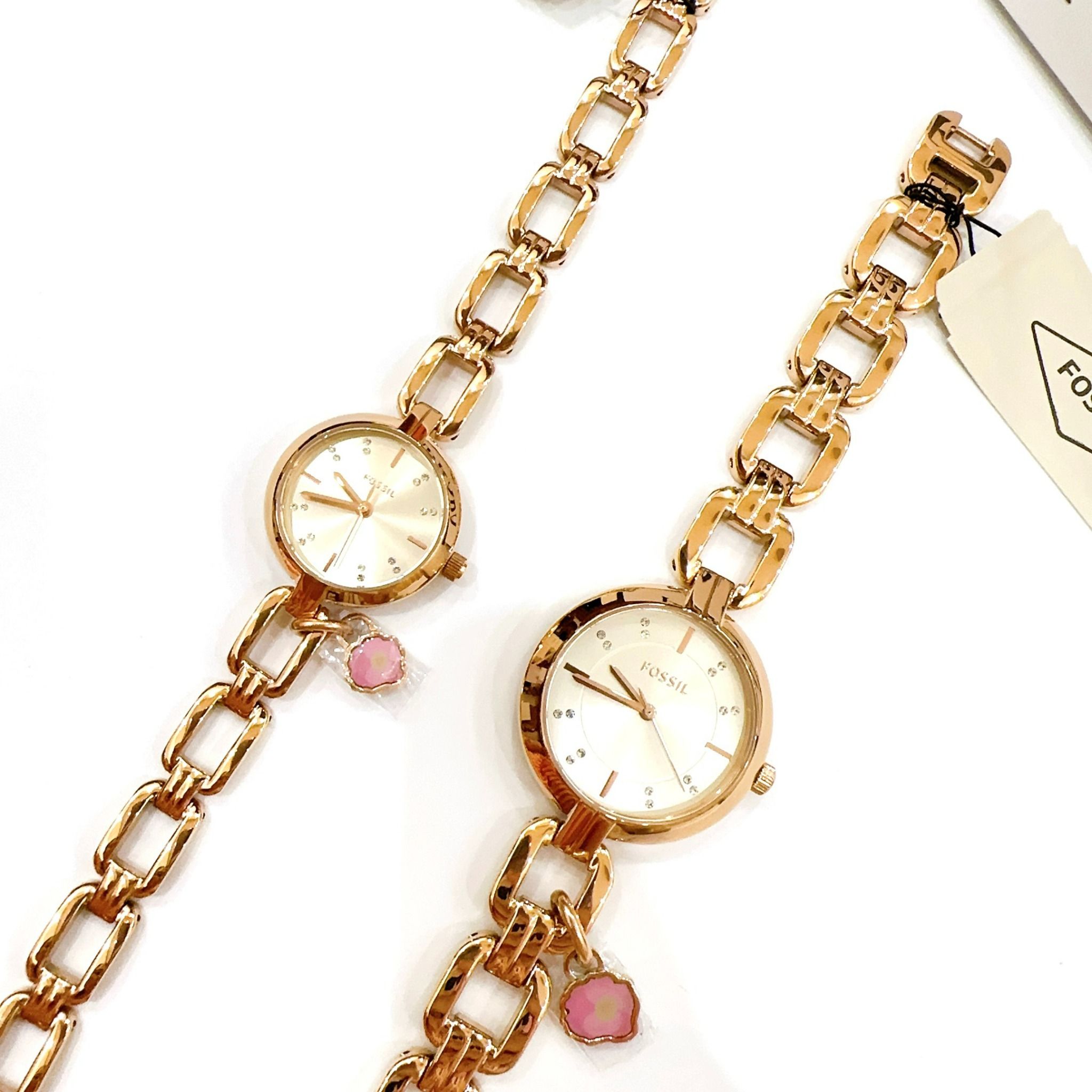 Fossil Quartz BQ3881SET Kerrigan Three-Hand Rose Gold-Tone Stainless S ...