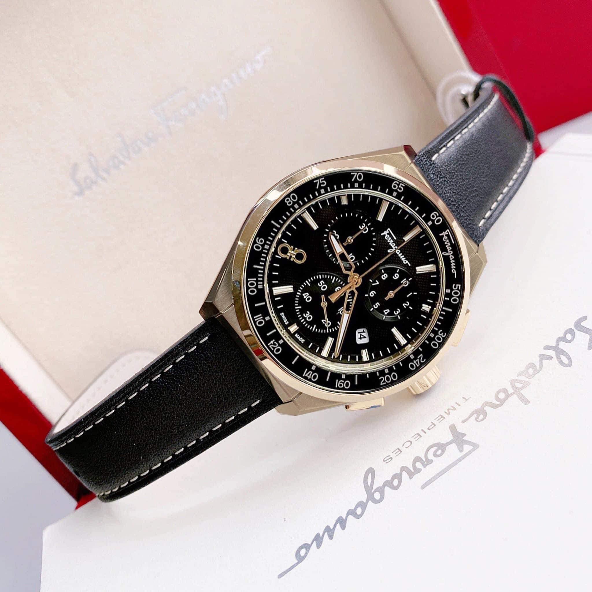 Salvatore Ferragamo SFUI01021 Chronograph 1898 Sport Watch 43 mm ...
