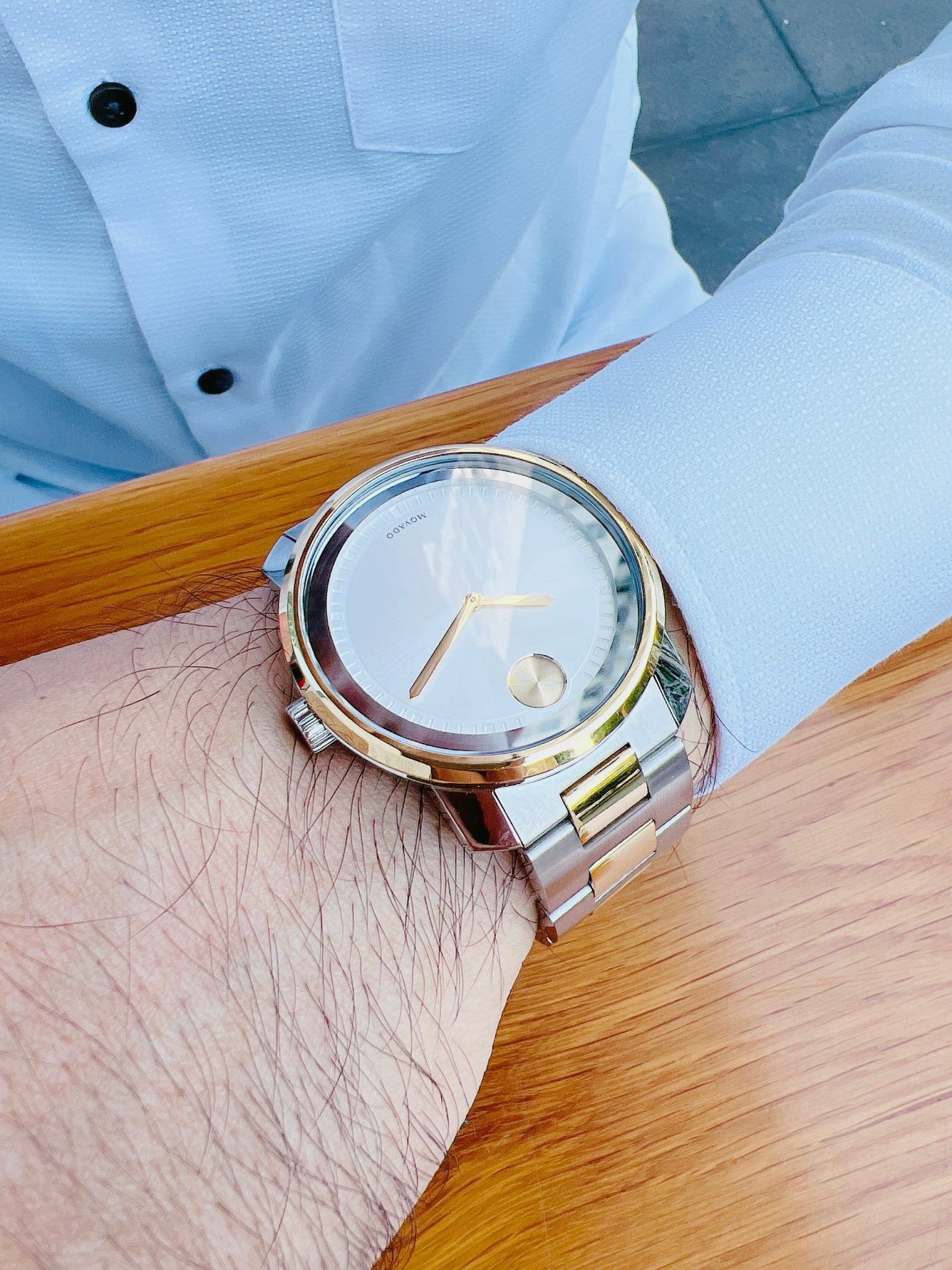 Movado Bold Silver Dial Two-tone 3600431 - Đồng Hồ Nam – PhongWatch