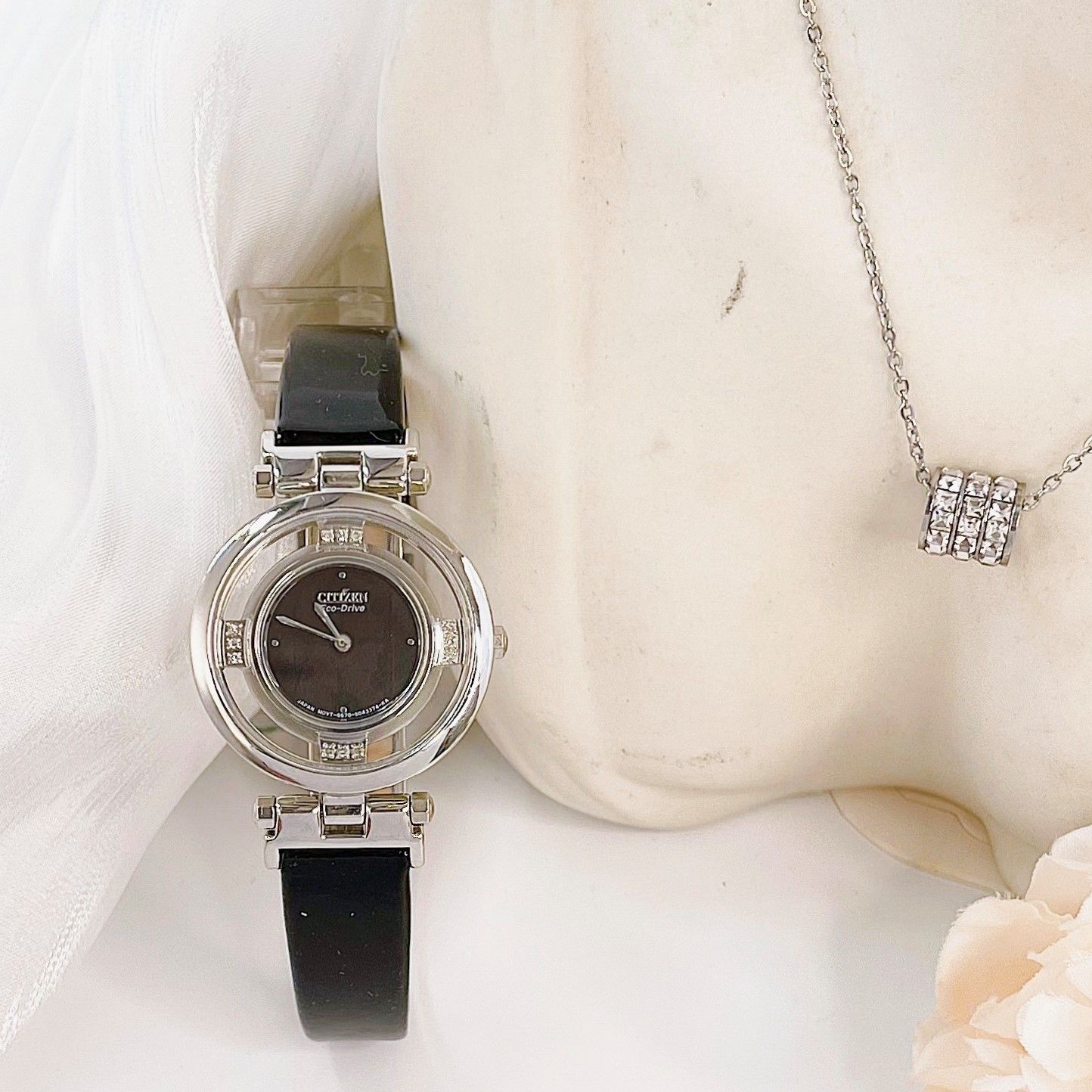 Citizen Eco-Drive EG3100-09E Stiletto Diamond -Đồng Hồ Nữ -Chính Hãng – PhongWatch