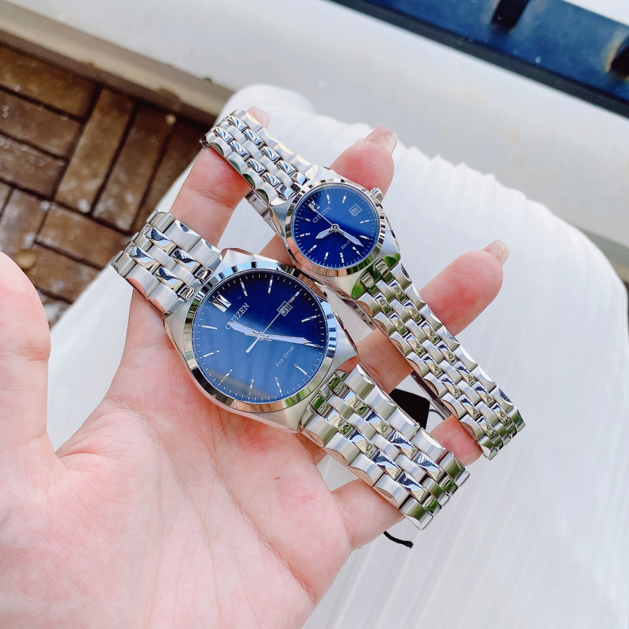 Đồng Hồ Cặp Citizen Eco-Drive BM7330-59L và EW2290-54L – PhongWatch