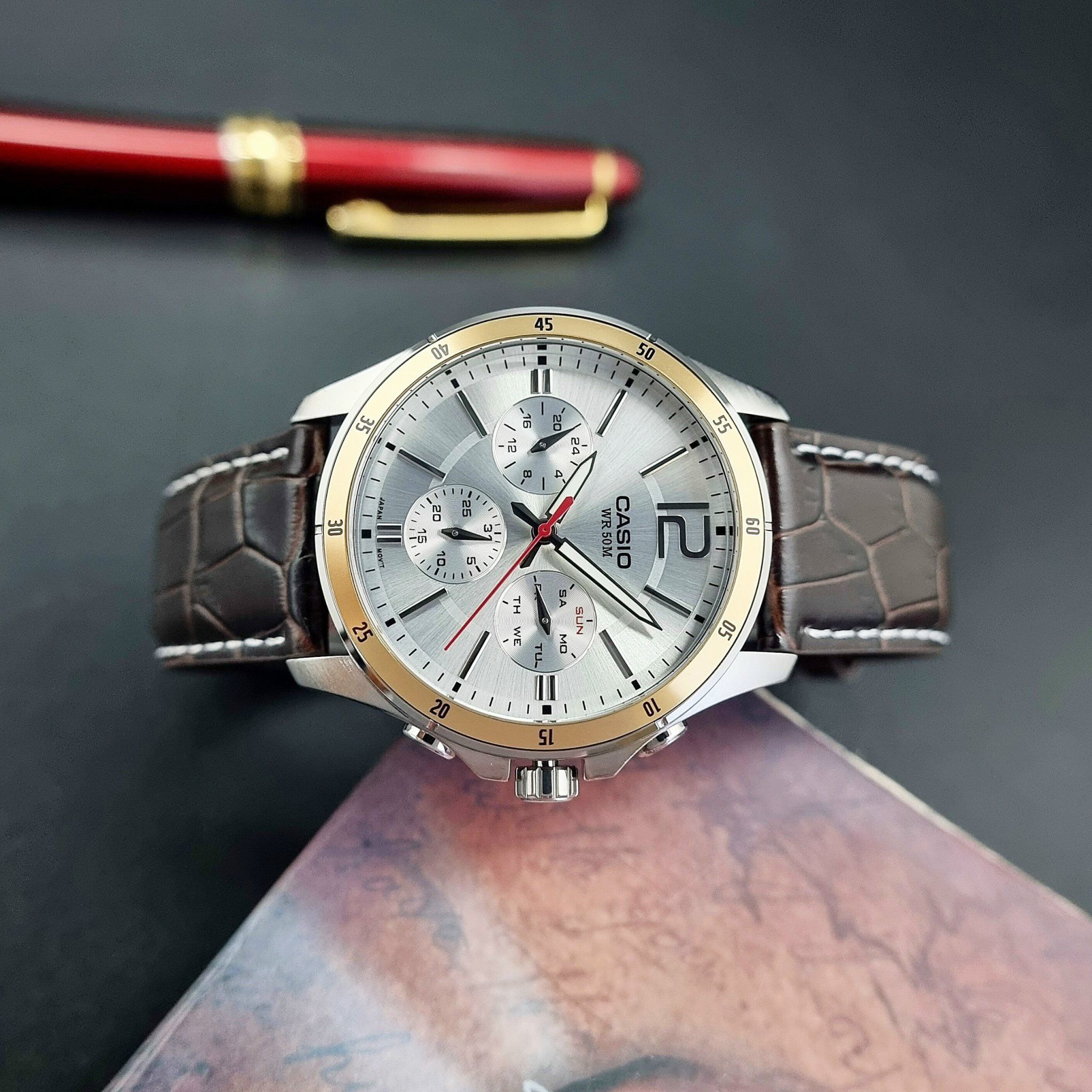 Casio Quartz MTP-1374L-7AVDF ( MTP1374L7AVDF ) - Đồng Hồ Nam – PhongWatch