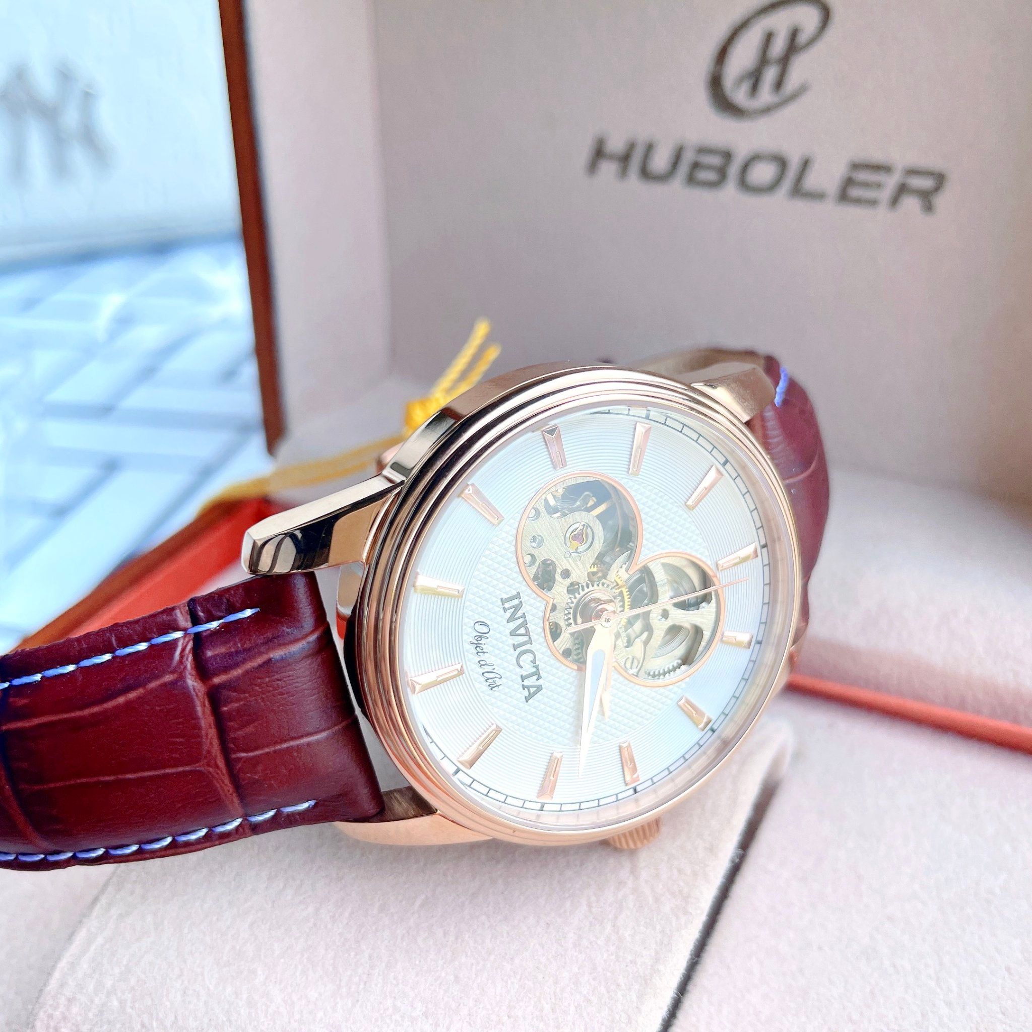 Invicta Automatic 22618 Objet D Art Semi-Skeleton - Đồng Hồ Nam ...