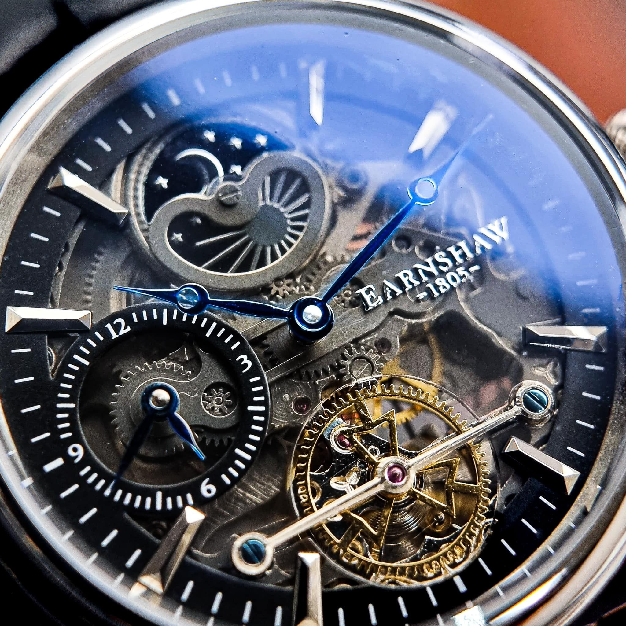 Thomas Earnshaw Longitude Shadow Sun & Moon ES-8063-04 - Đồng Hồ Nam ...