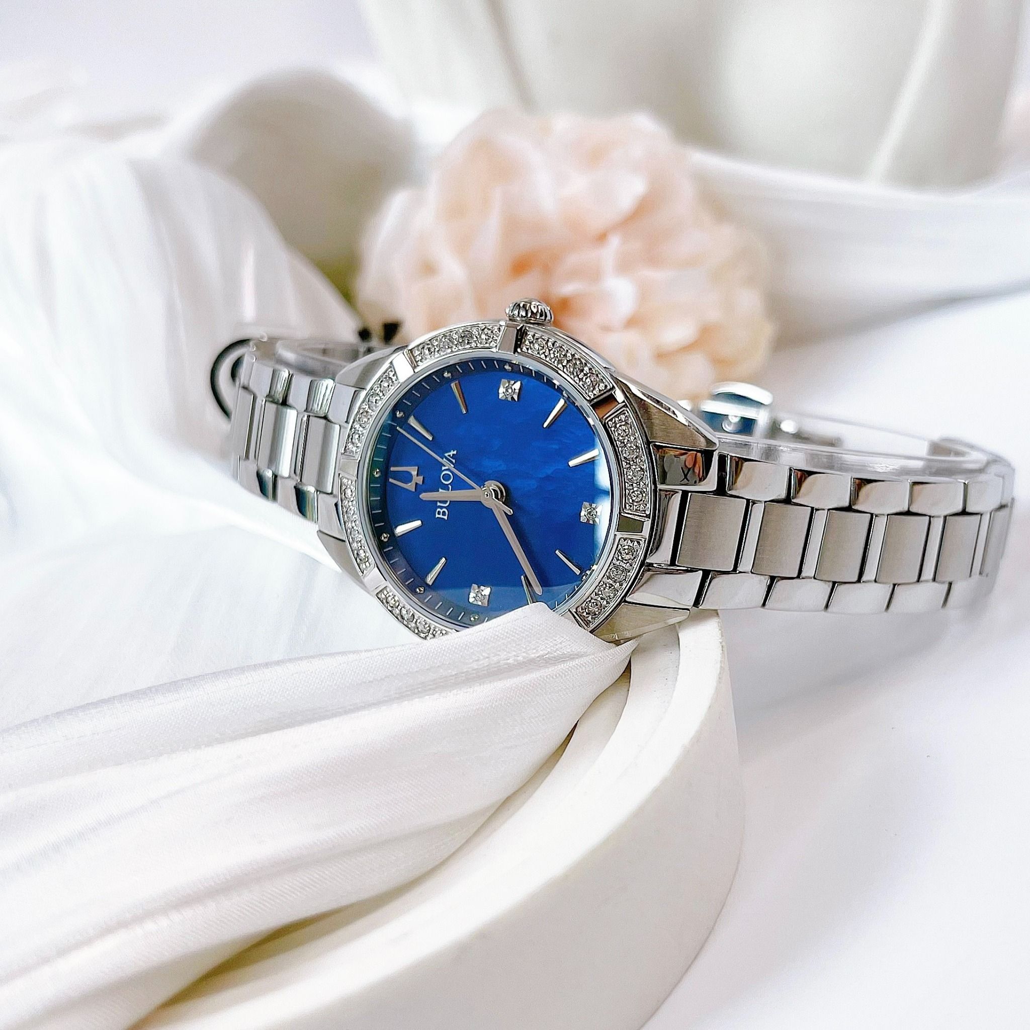 Bulova Quartz 96R243 Sutton Stainless Steel Ladies Watch - Đồng Hồ Nữ ...