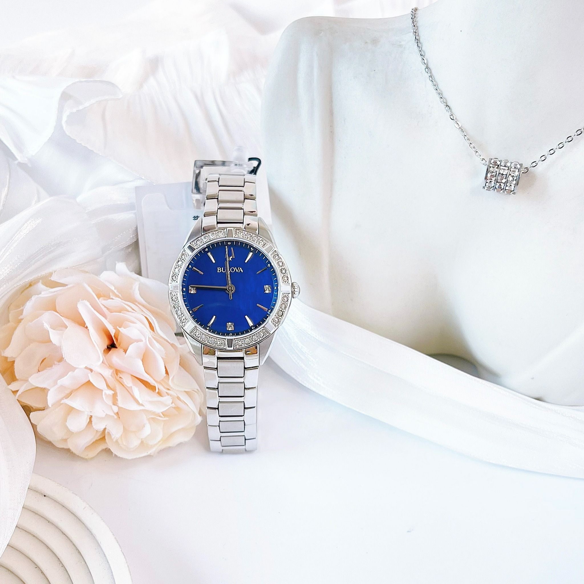 Bulova Quartz 96R243 Sutton Stainless Steel Ladies Watch - Đồng Hồ Nữ ...